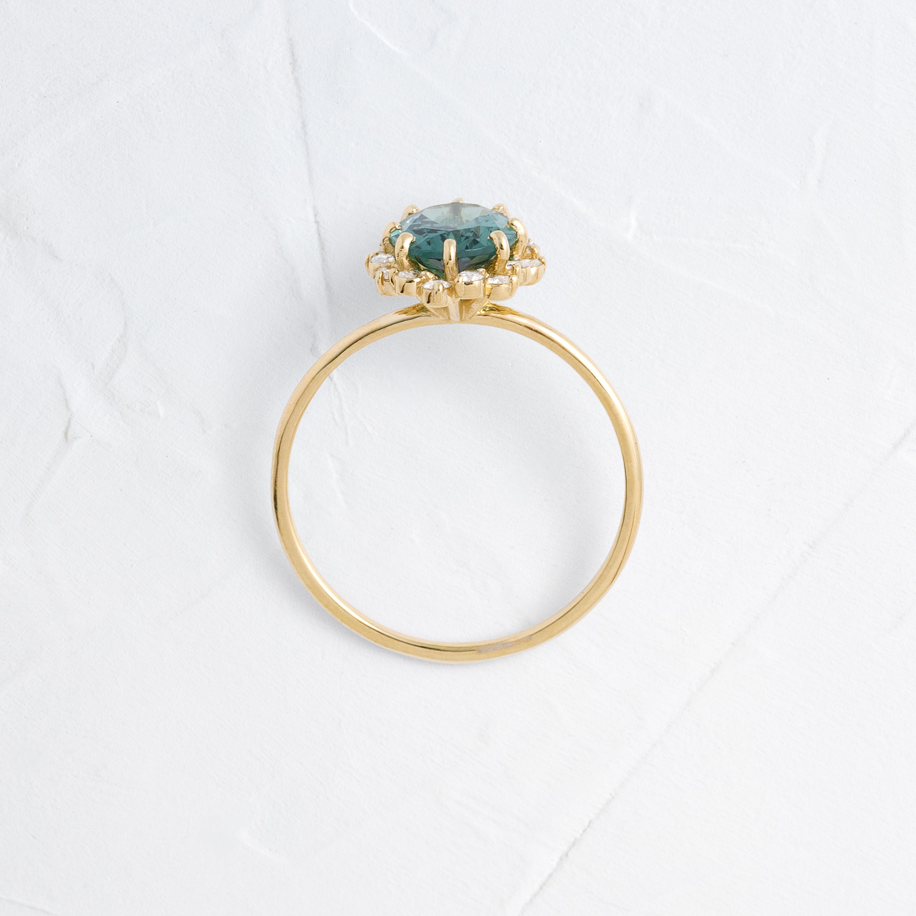 Sapling Ring, 1.26ct. Deep Teal Tourmaline | Melanie Casey Jewelry