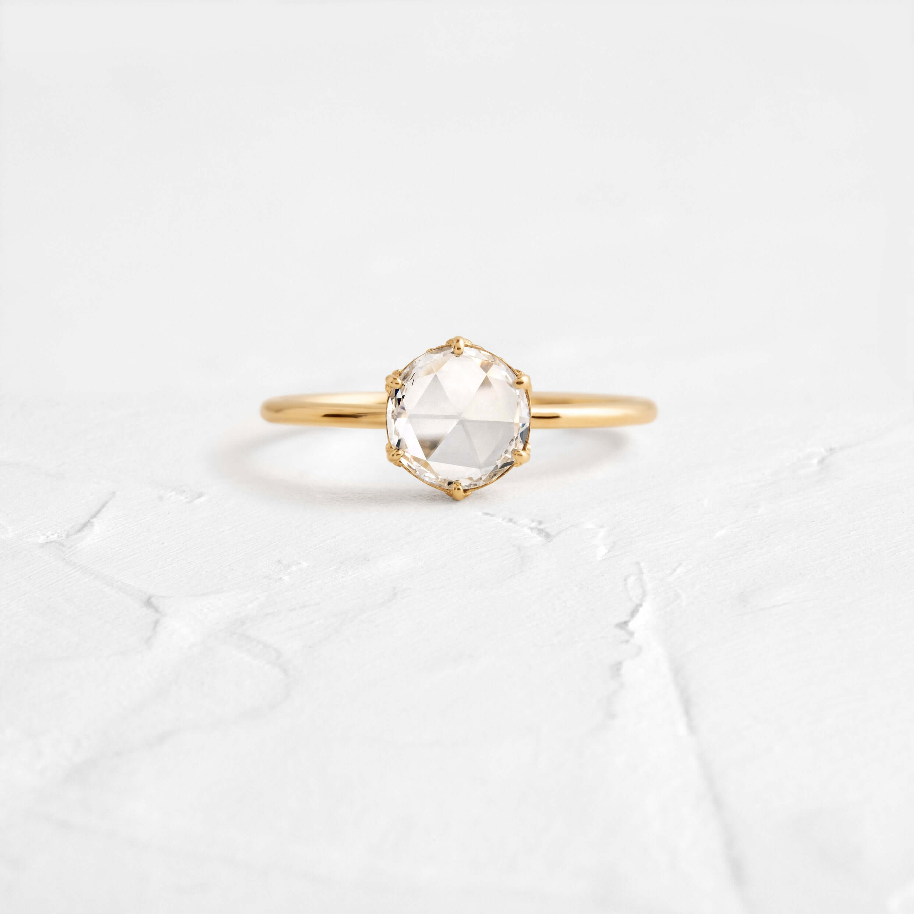 Steadfast Ring, Rose Cut | Handcrafted Engagement Ring | Melanie Casey