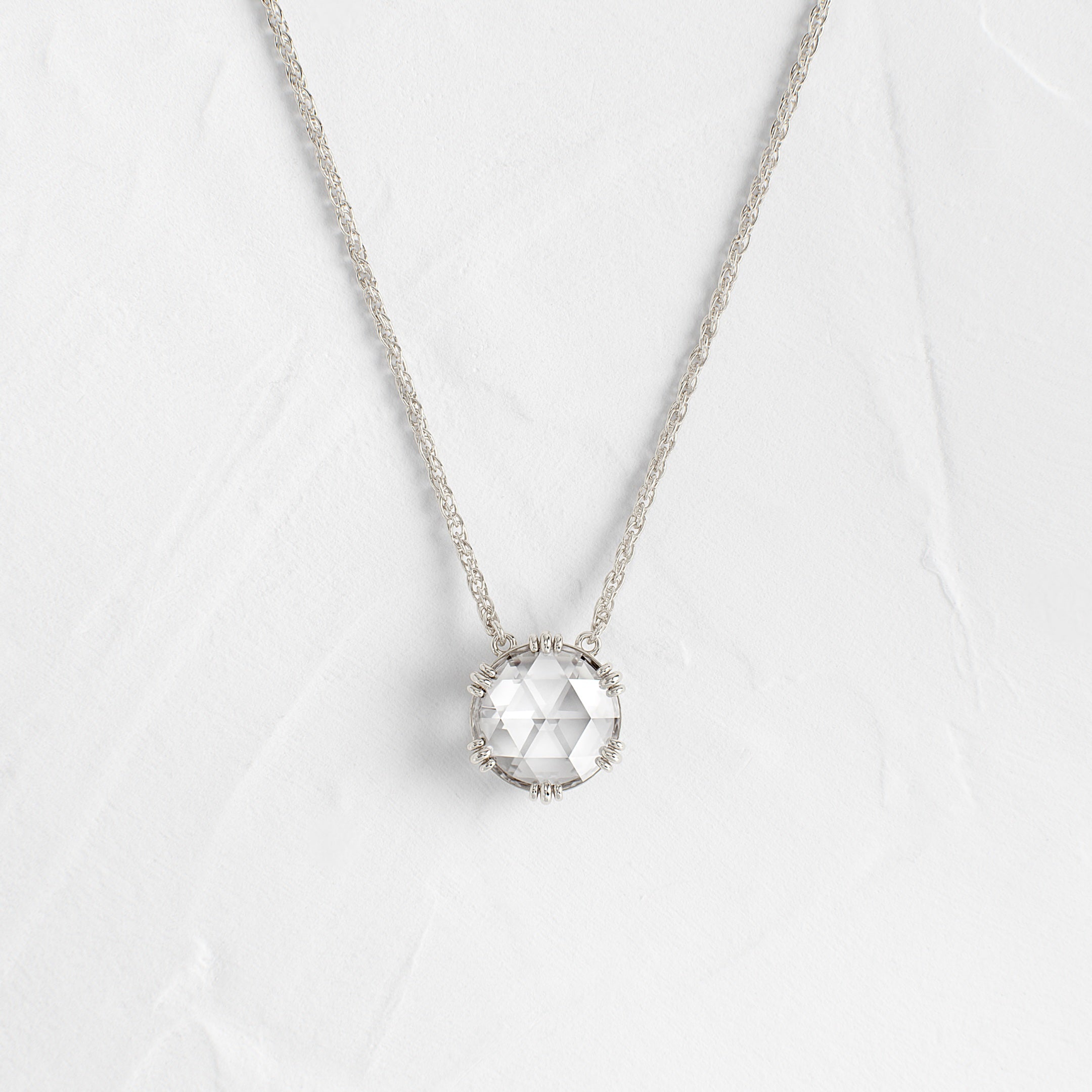Threaded Necklace, Rose Cut | Melanie Casey Fine Jewelry