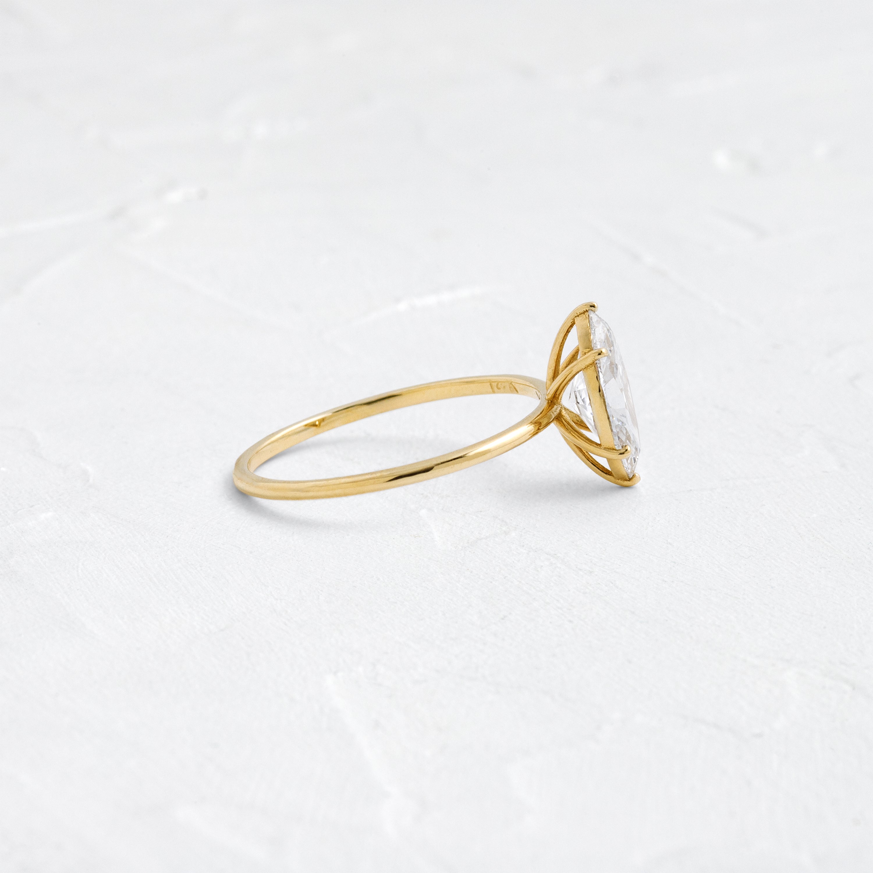 Whisper Ring, 1ct. Lab-Grown Marquise Cut | Melanie Casey Jewelry