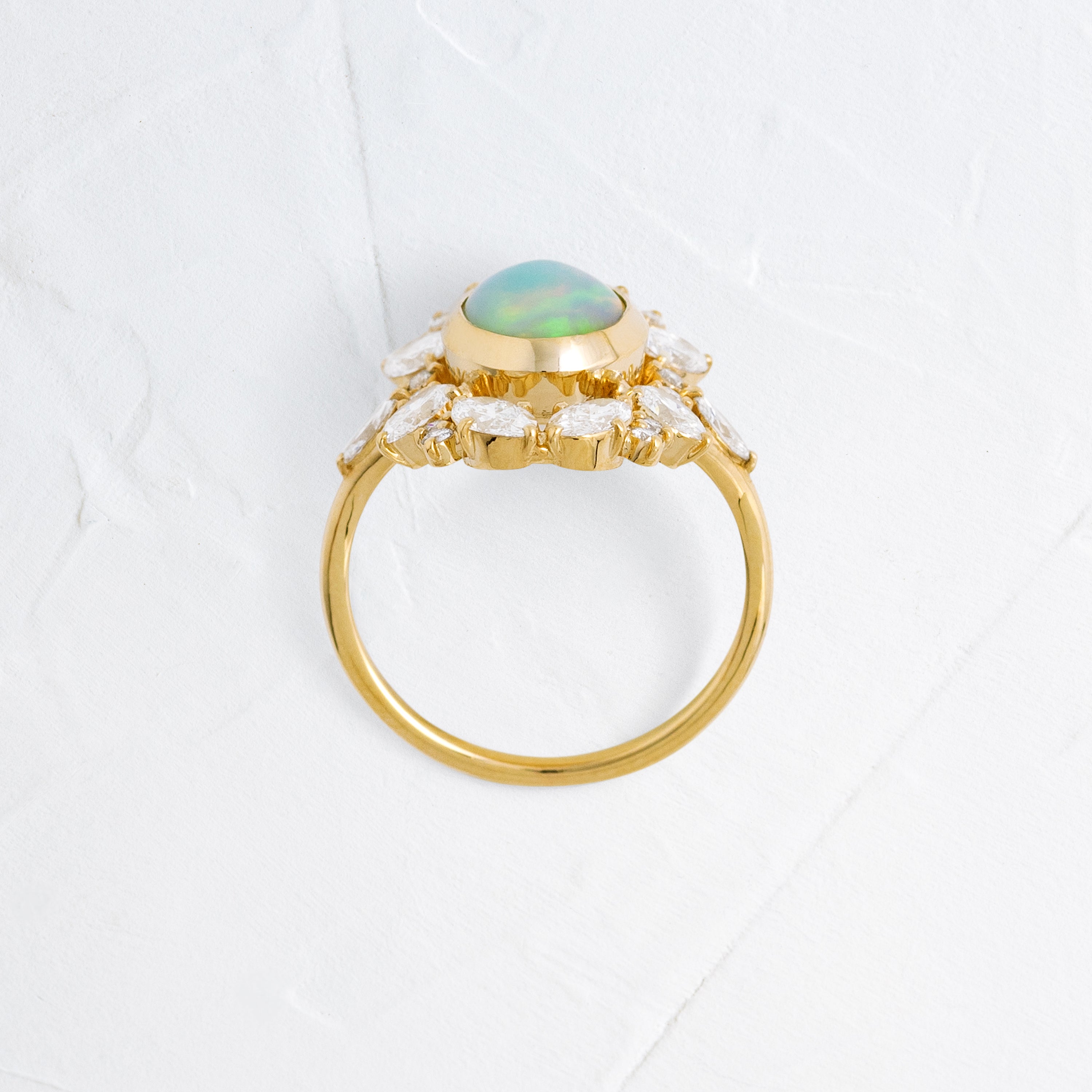 Galaxy Ring, 1.29ct. Ethiopian Opal | Melanie Casey Fine Jewelry