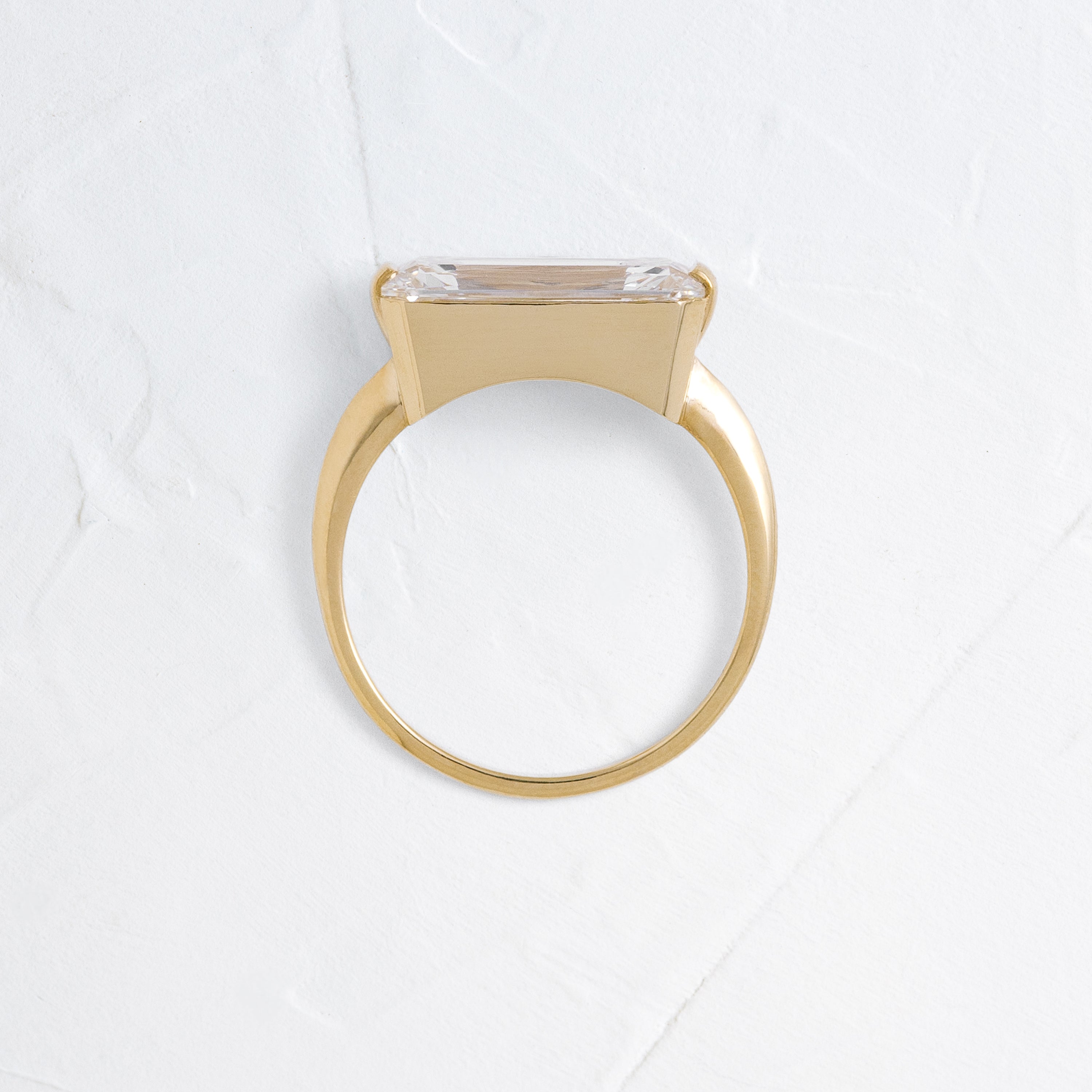 Balladeer Ring, 3.89ct. Lab-Grown Crisscut | Melanie Casey Jewelry