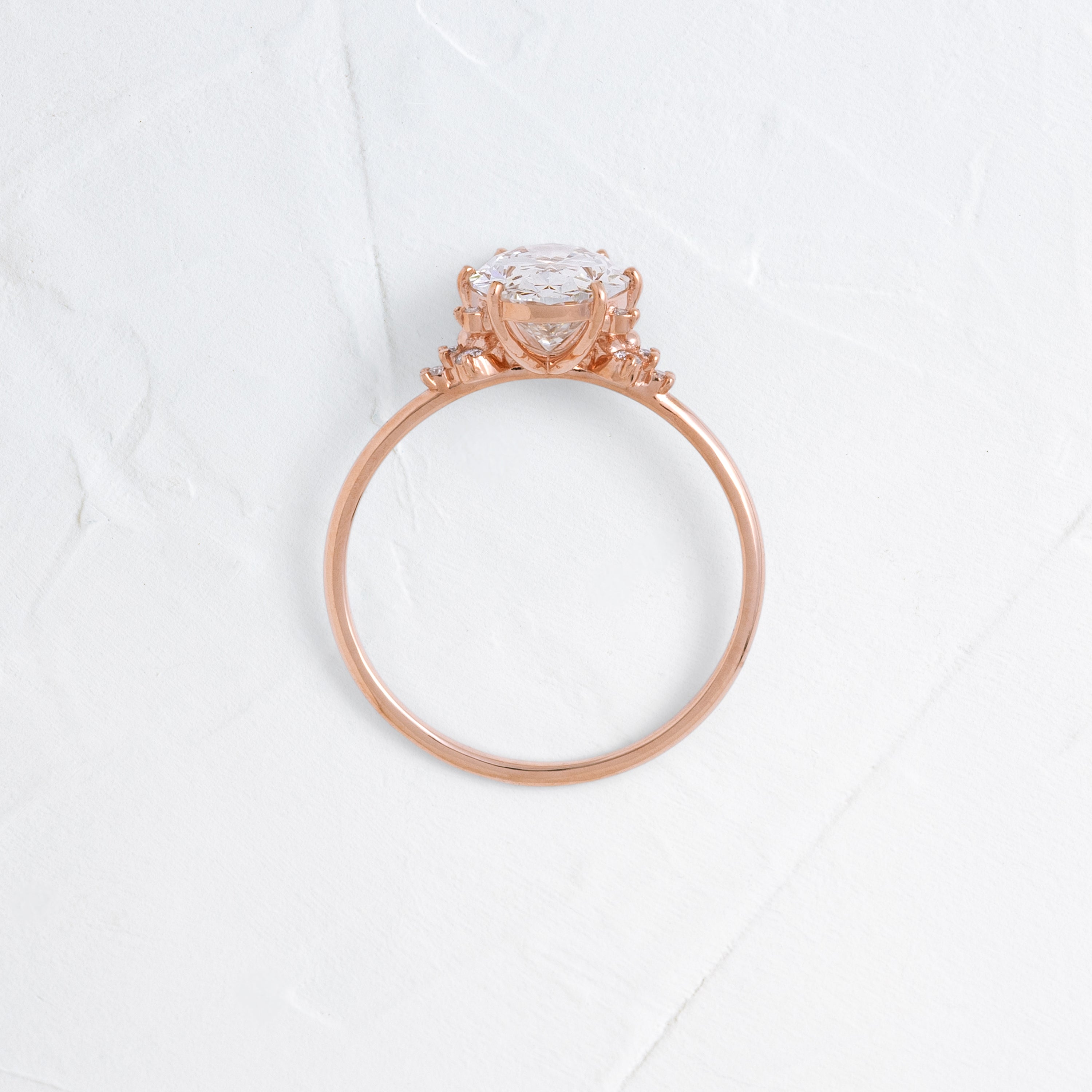 Stargaze Ring, 2.23ct. Lab-Grown Oval Cut | Melanie Casey Jewelry