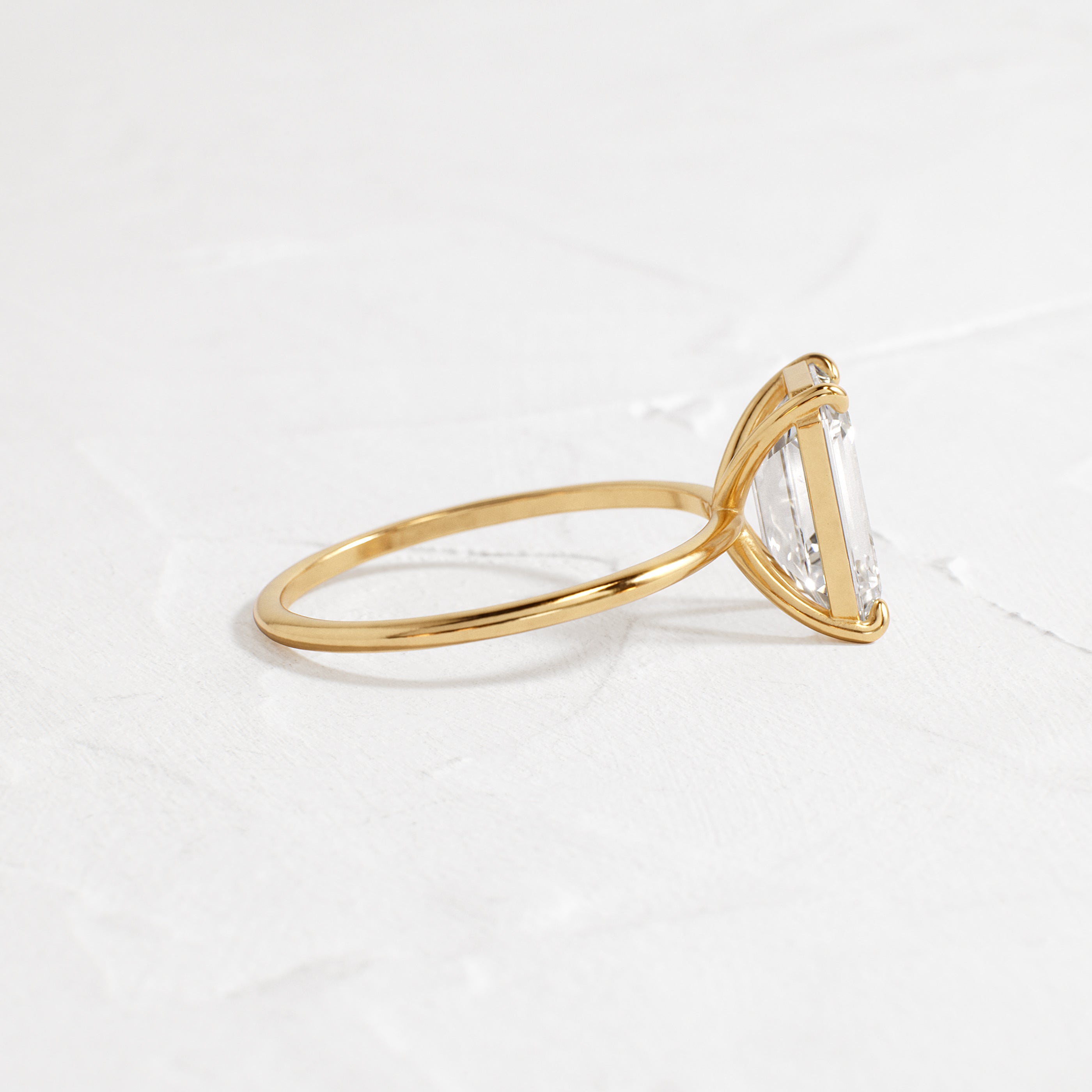 Whisper Ring, Emerald Cut - Melanie Casey