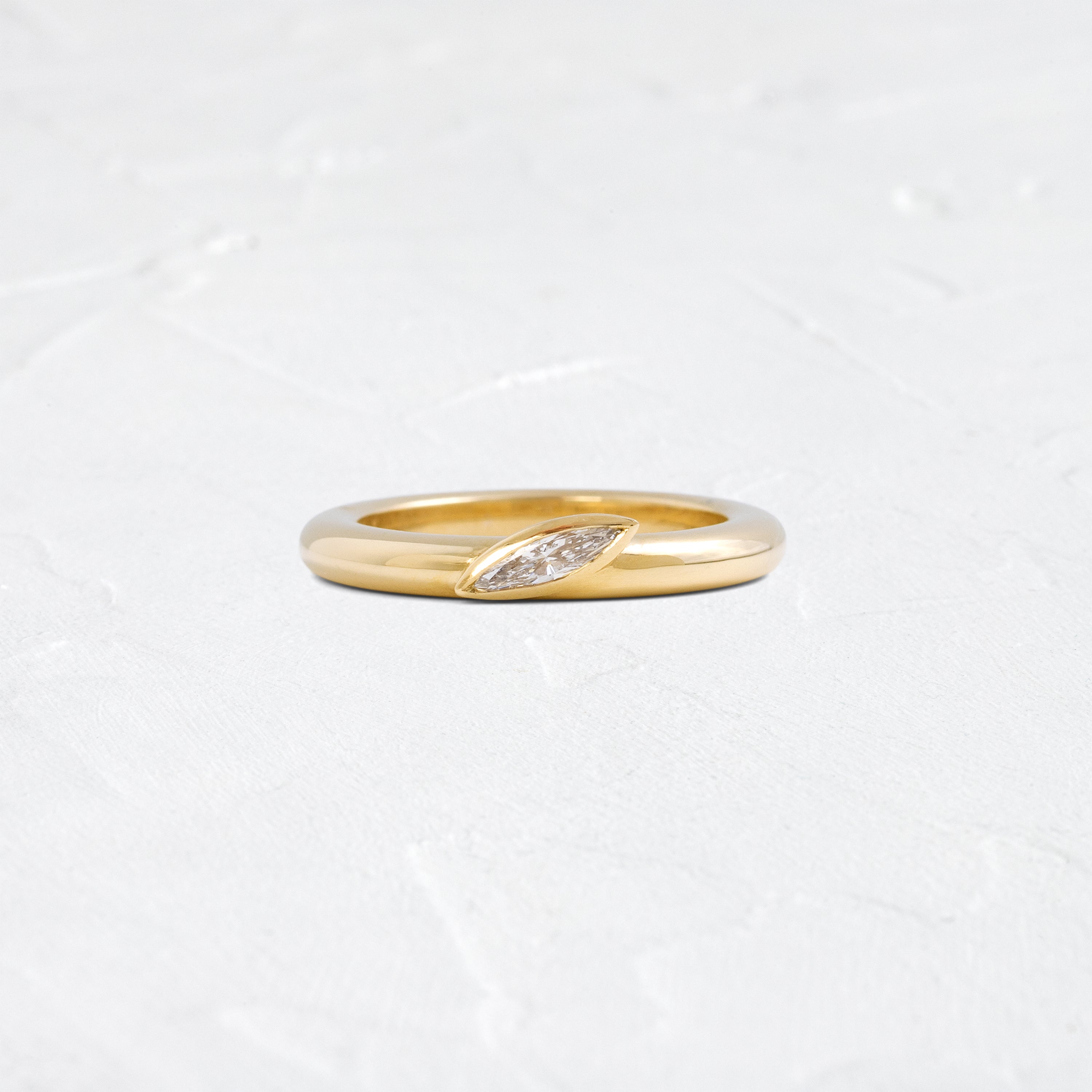 Needle Marquise Stacking Ring | Melanie Casey Jewelry