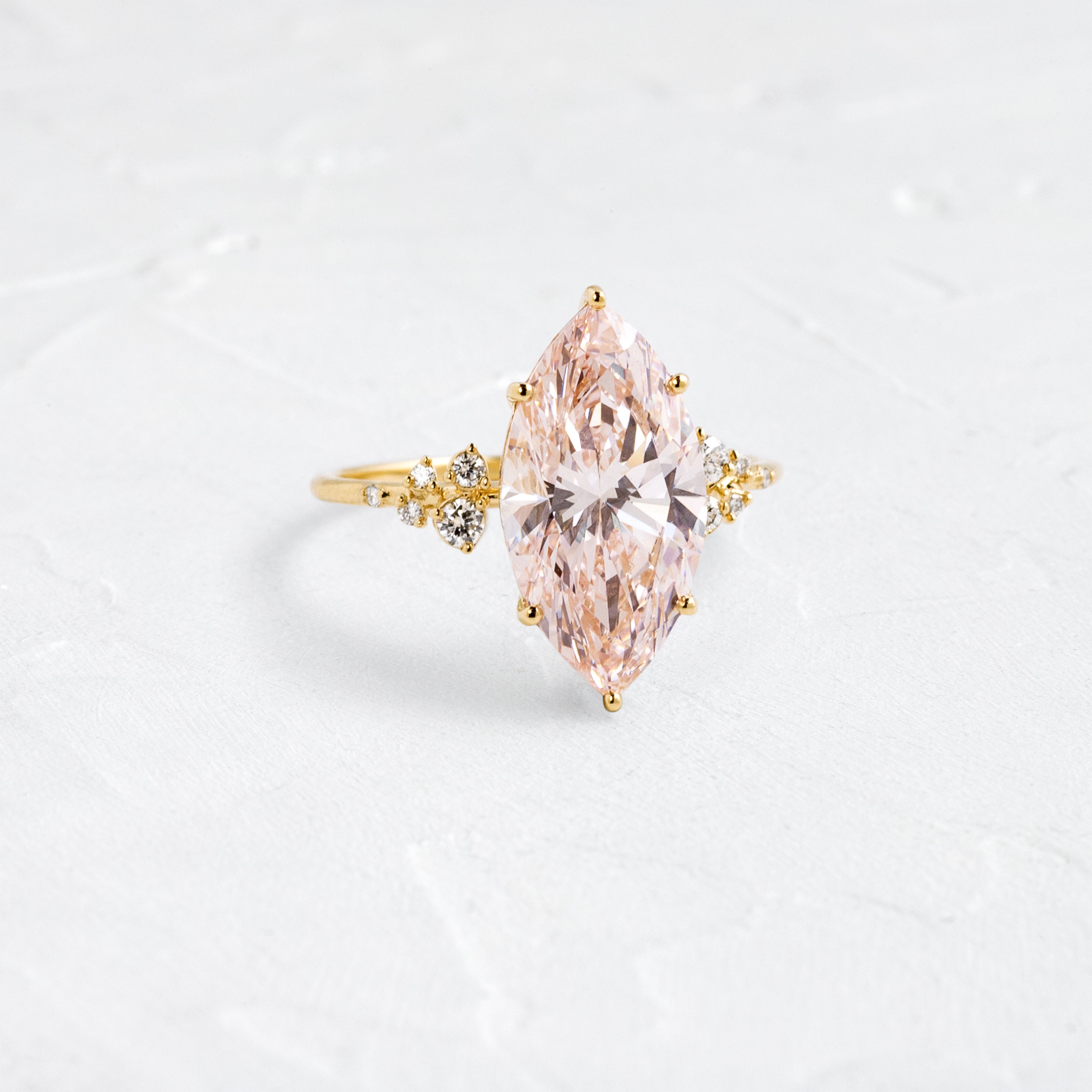 Snowdrift Ring, 4ct. Lab-Grown Pink Diamond | Melanie Casey Fine Jewelry