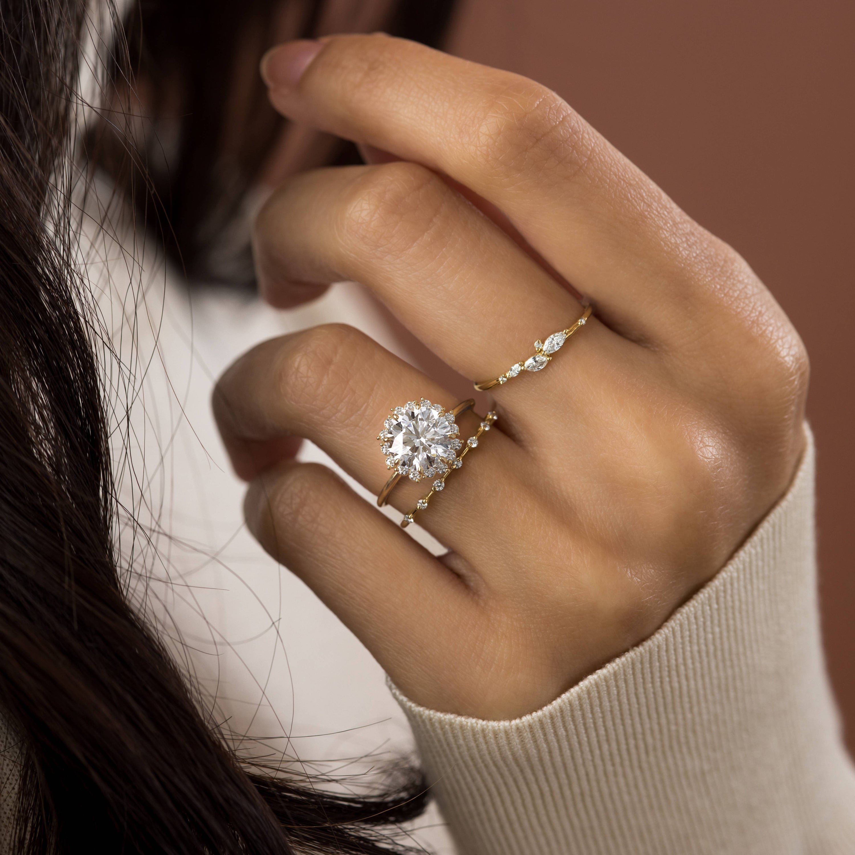 Sapling Ring, Round Cut | Engagement Ring from Melanie Casey Fine Jewelry