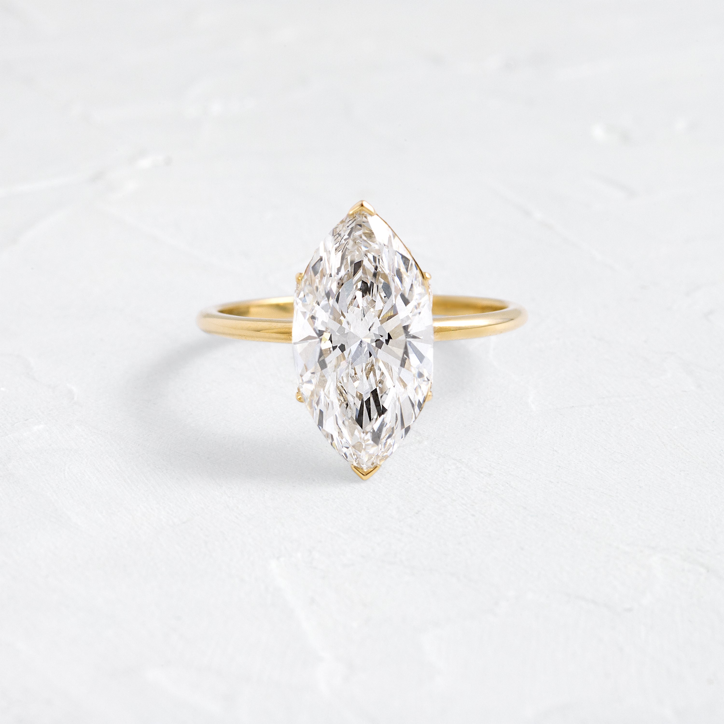 Allusion Ring, 3.73ct. Lab-Grown Marquise Cut | Melanie Casey Jewelry