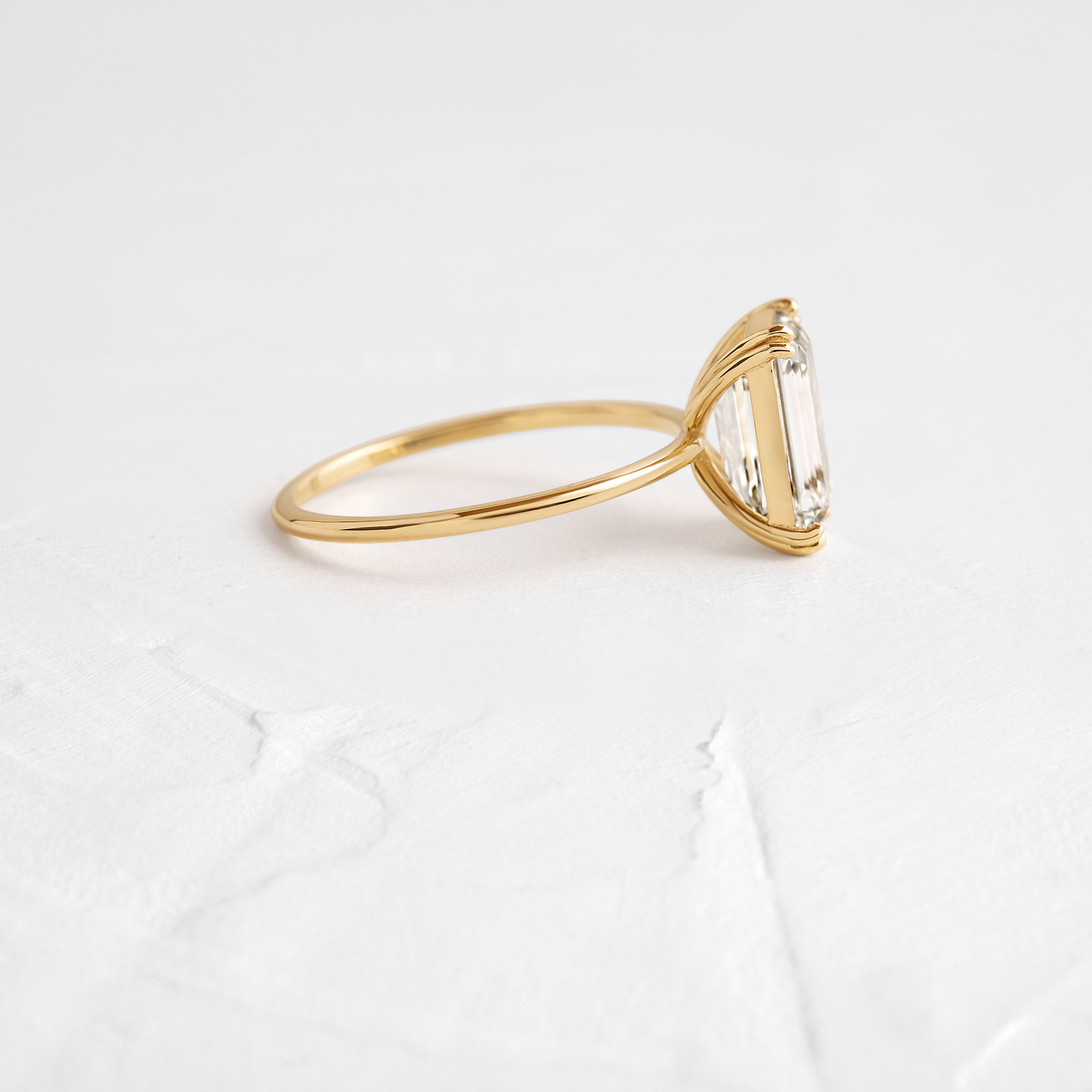 Filament Ring, 3.05ct. Lab-Grown Emerald Cut | Melanie Casey Jewelry