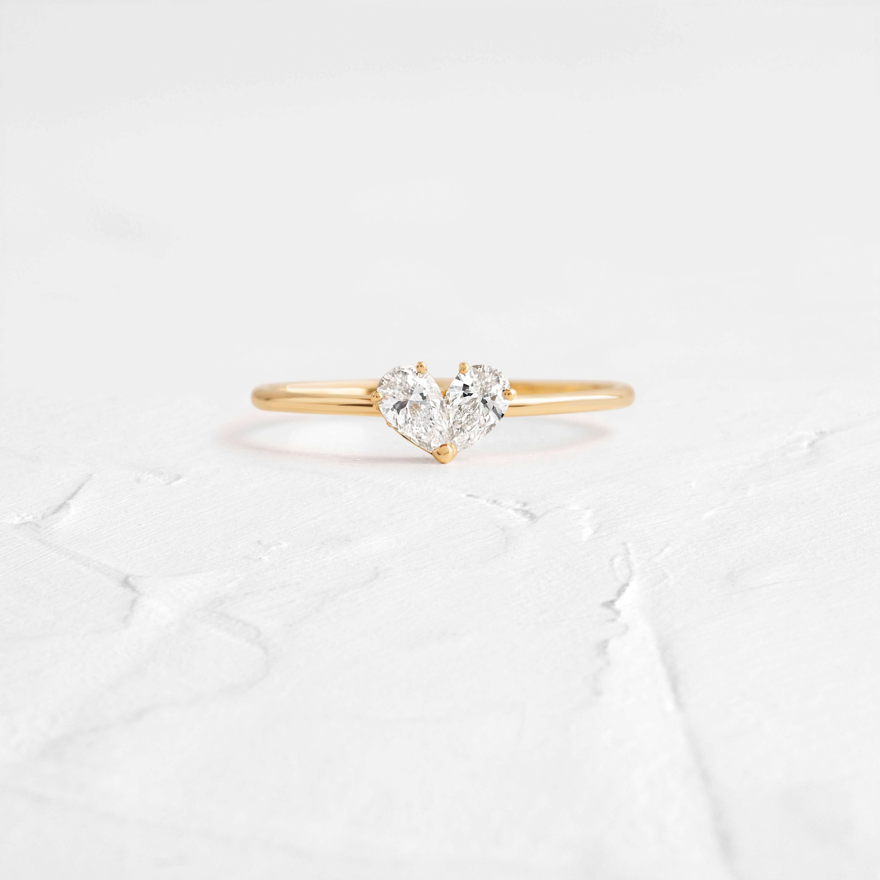 Overlap Heart Ring - Melanie Casey