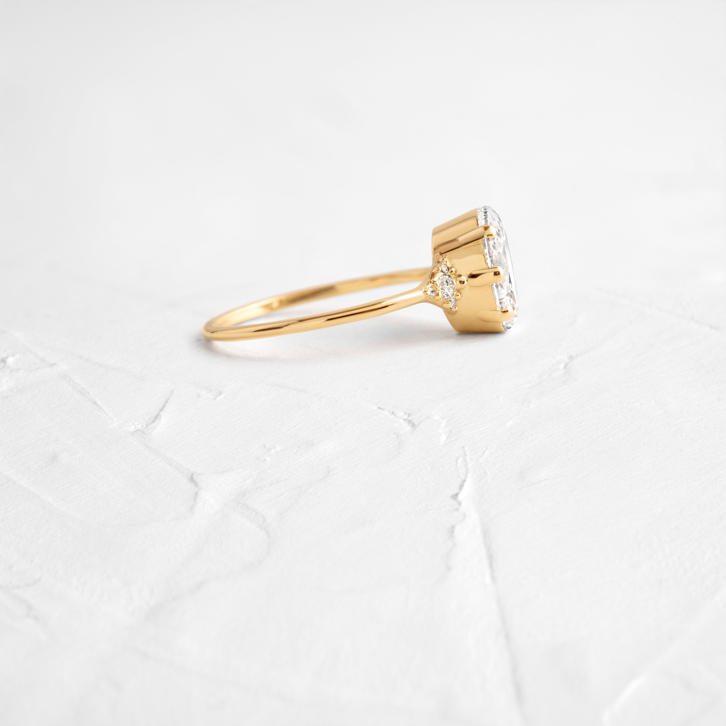 Lady's Slipper Ring, 2.01ct. Lab-Grown Oval Cut | Melanie Casey Fine ...