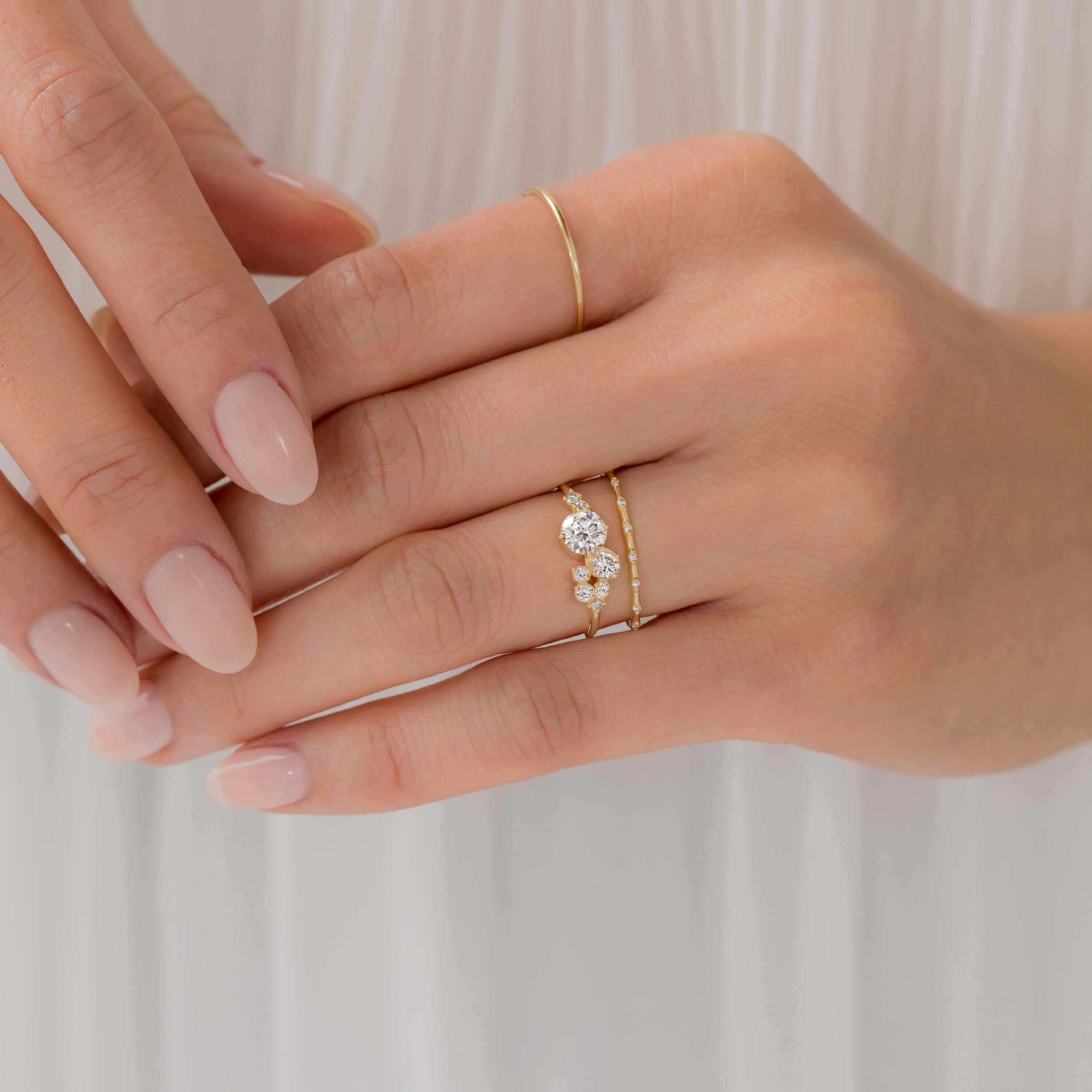 Diamond Indie Ring | Unique Cluster | Melanie Casey Fine Jewelry