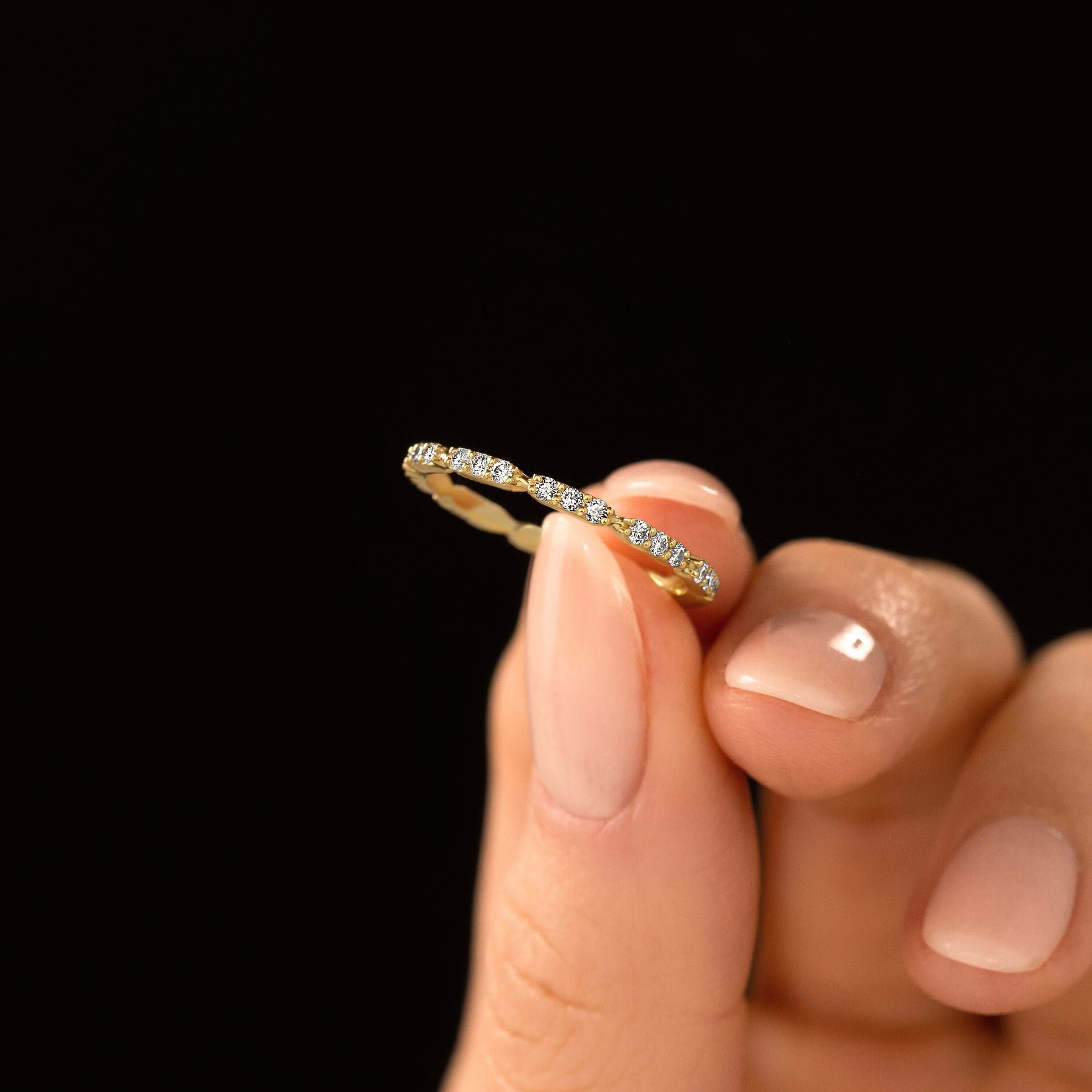 Inline Band | 14k Gold Ring from Melanie Casey Fine Jewelry