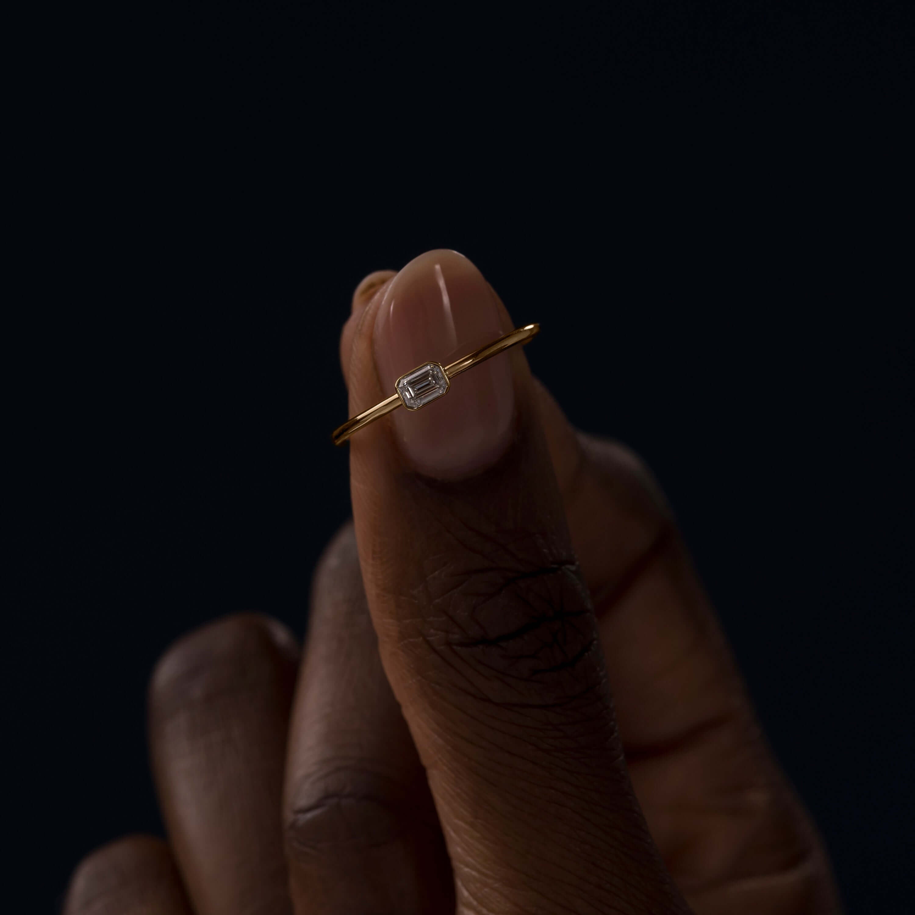 Bezel Stacking Ring | Handcrafted Diamond Ring – Melanie Casey