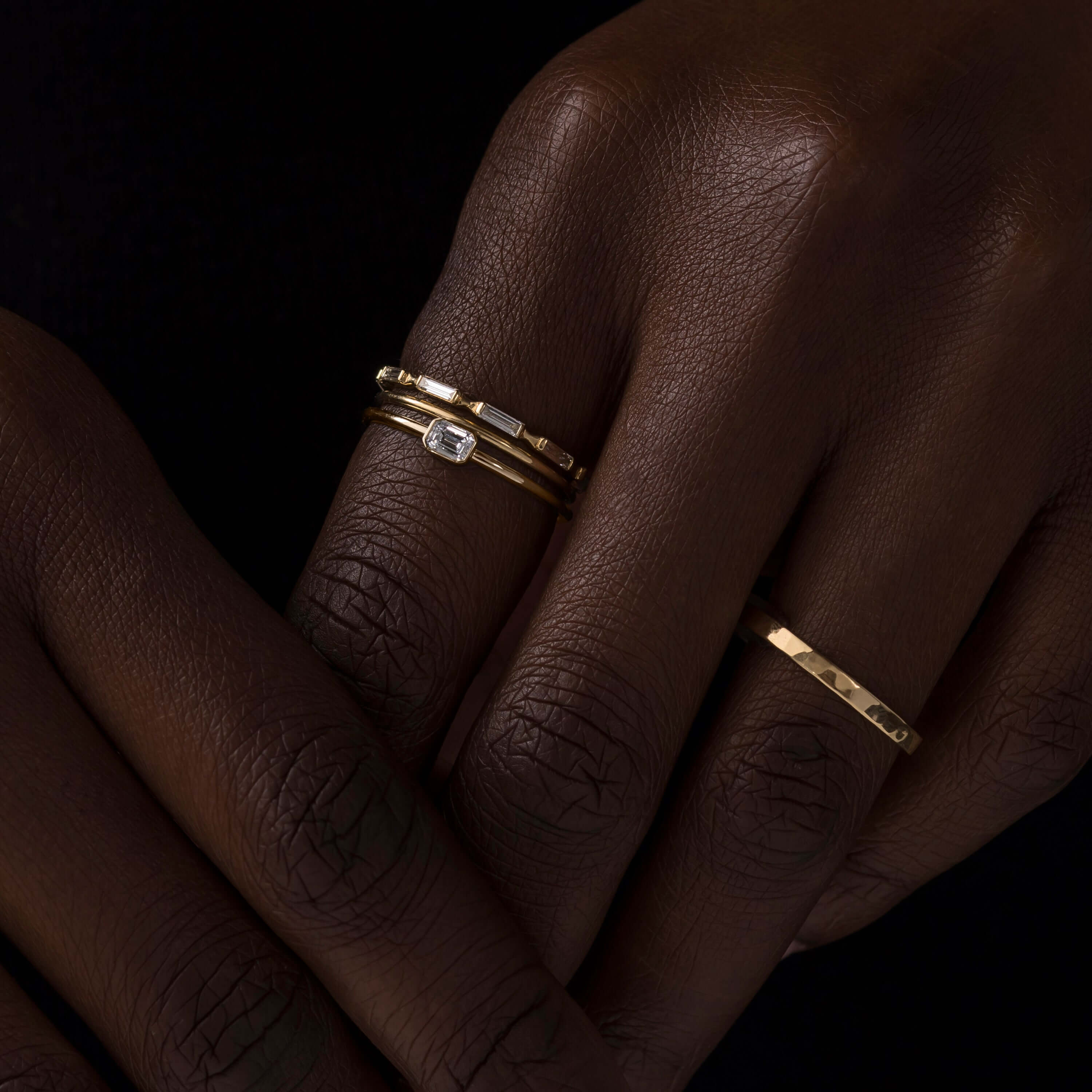 Bezel Stacking Ring | Handcrafted Diamond Ring – Melanie Casey