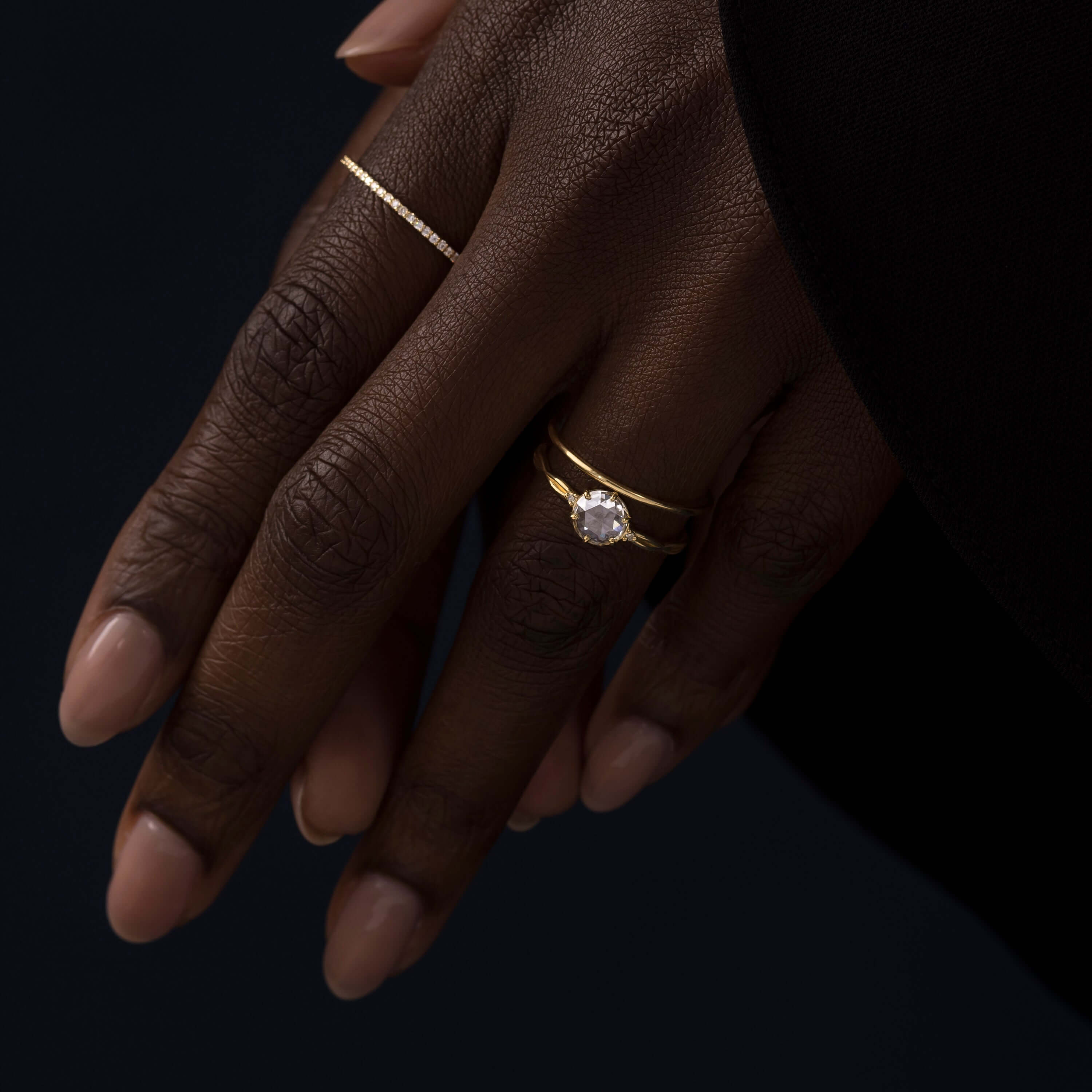 Twine Ring, Rose Cut | Handcrafted Engagement Ring | Melanie Casey