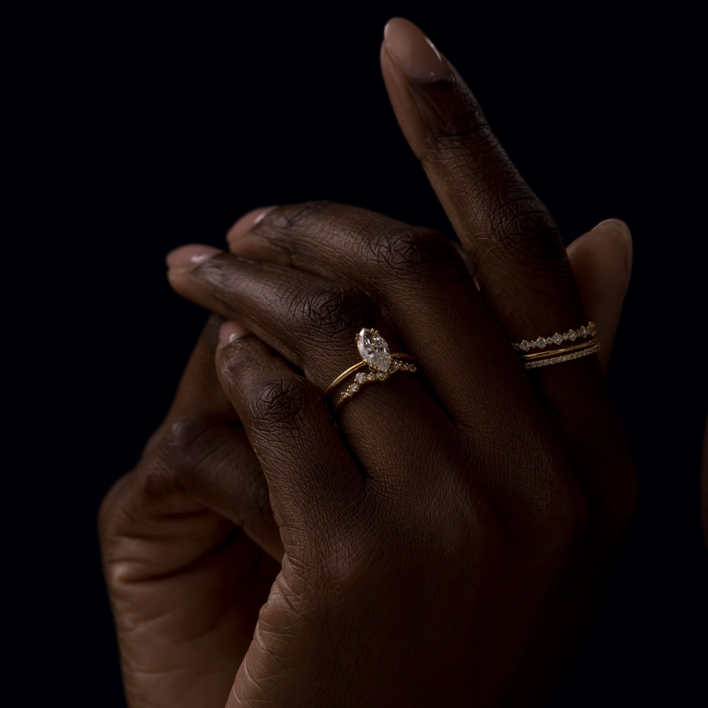 Filament Ring, Marquise Cut - Melanie Casey