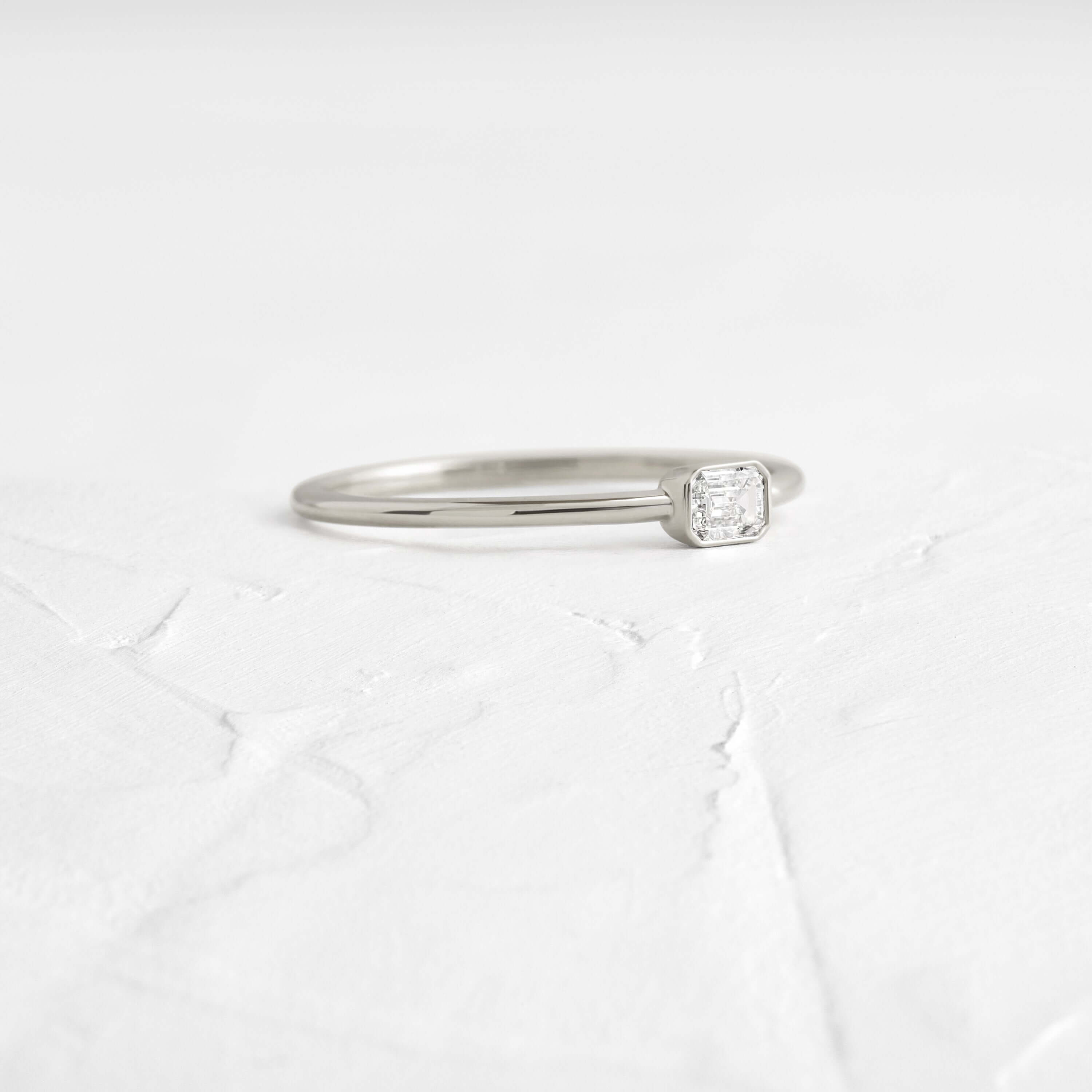 Bezel Stacking Ring | Handcrafted Diamond Ring – Melanie Casey