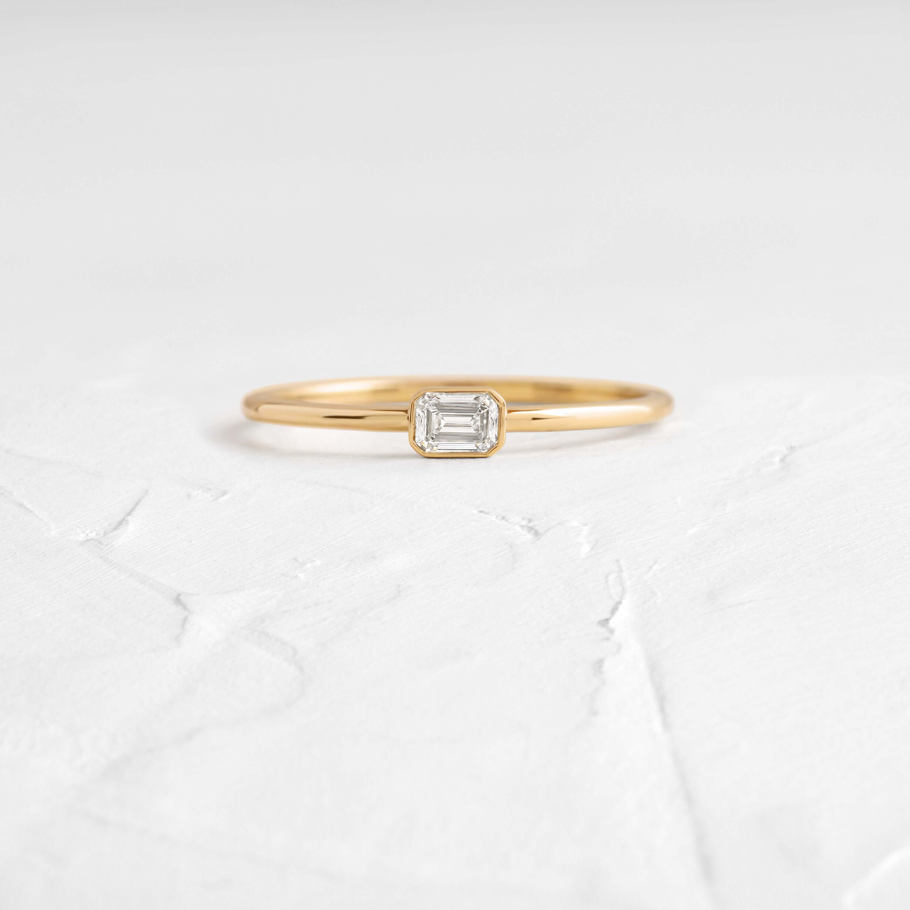 Bezel Stacking Ring | Handcrafted Diamond Ring – Melanie Casey