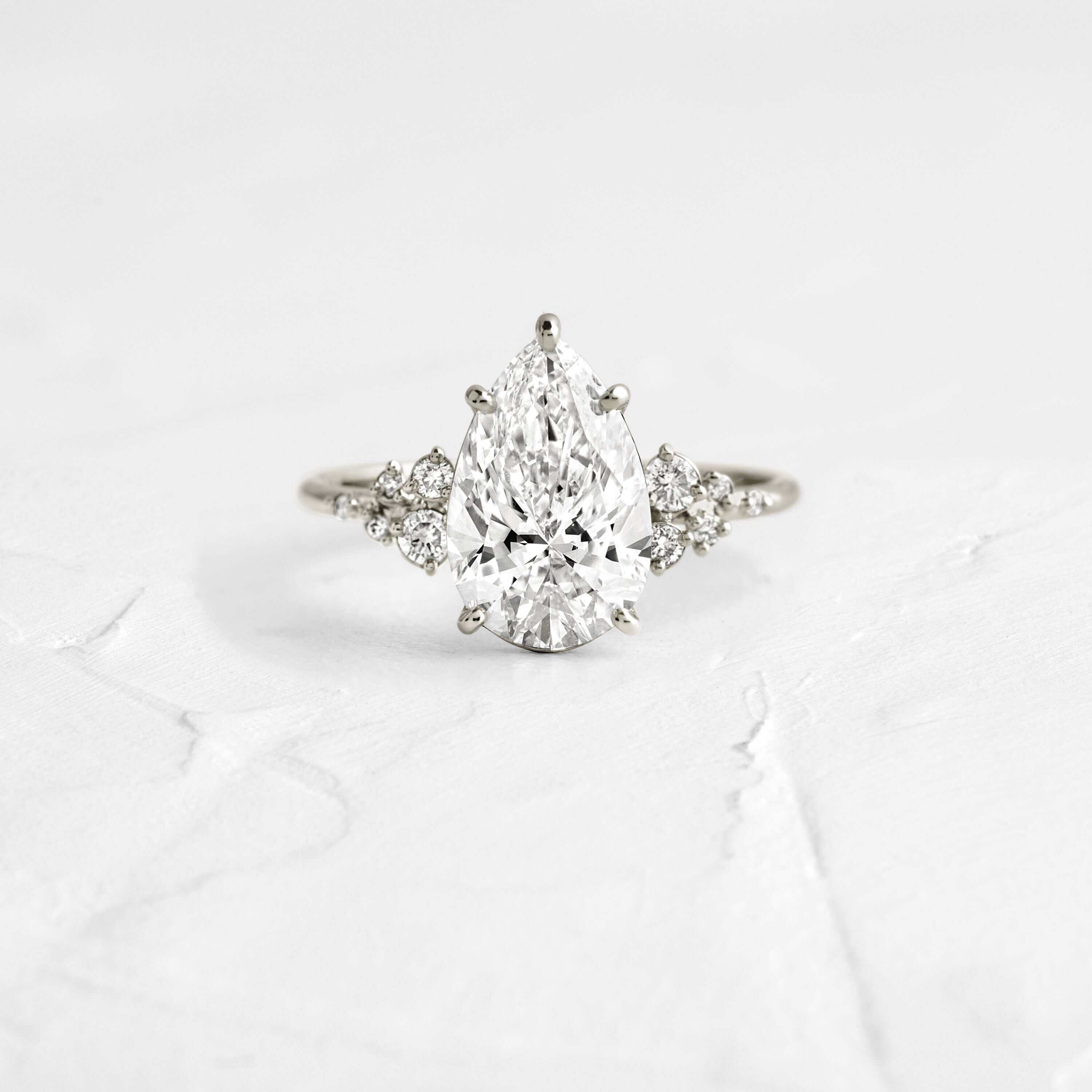 Snowdrift Ring, Pear Cut | Melanie Casey