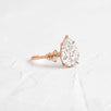 Snowdrift Ring with Pear Cut Diamond by Melanie Casey