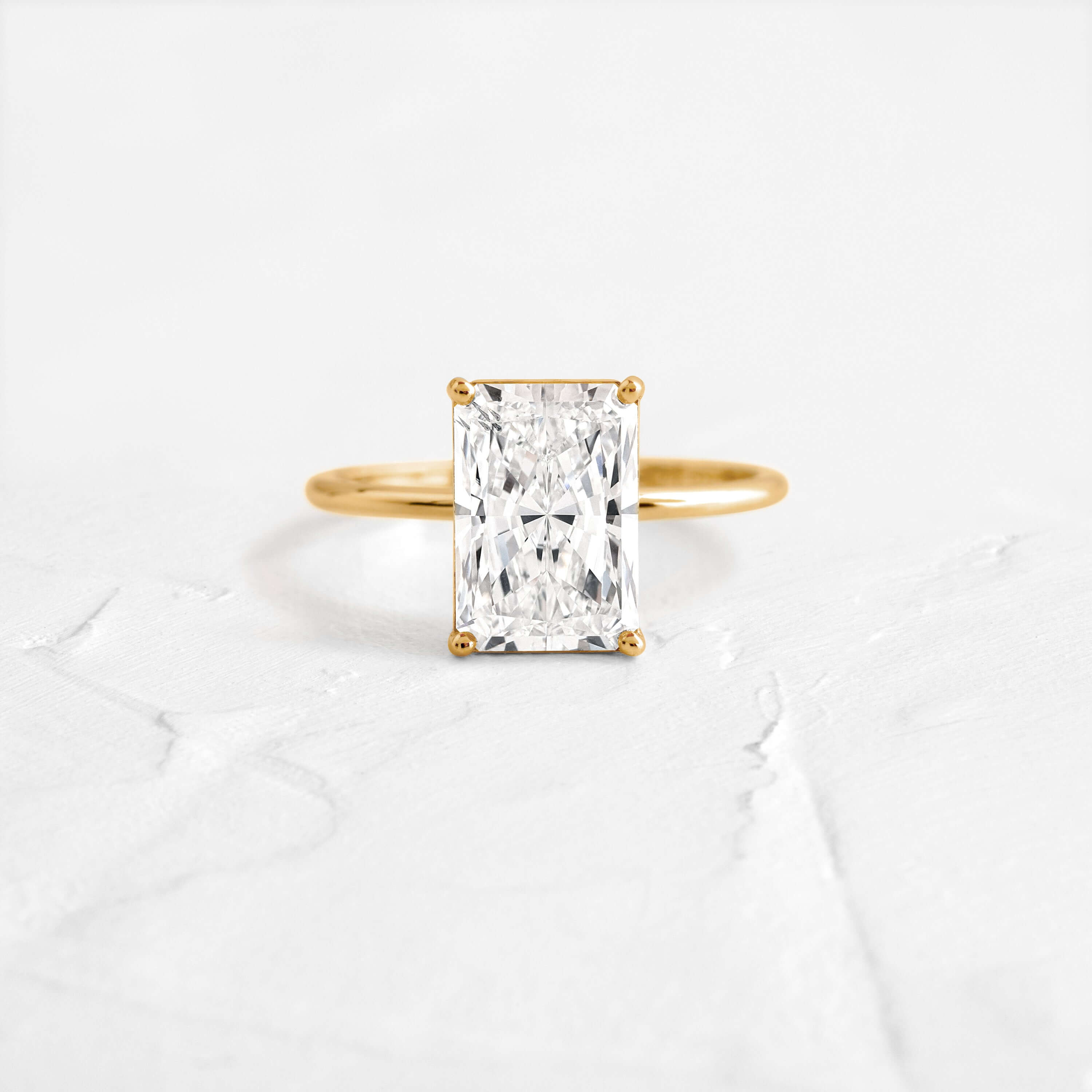 Whisper Ring, Radiant Cut - Melanie Casey