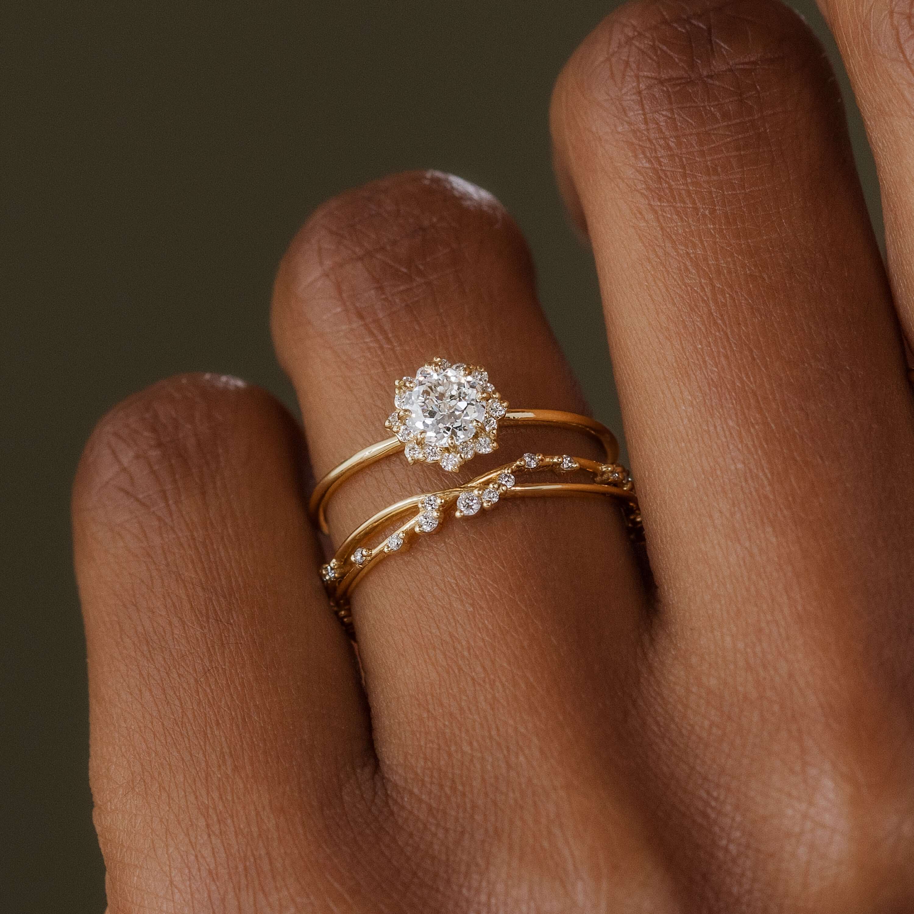 Garden Ring | An Endless Infinity Band with Scattered Diamonds by ...