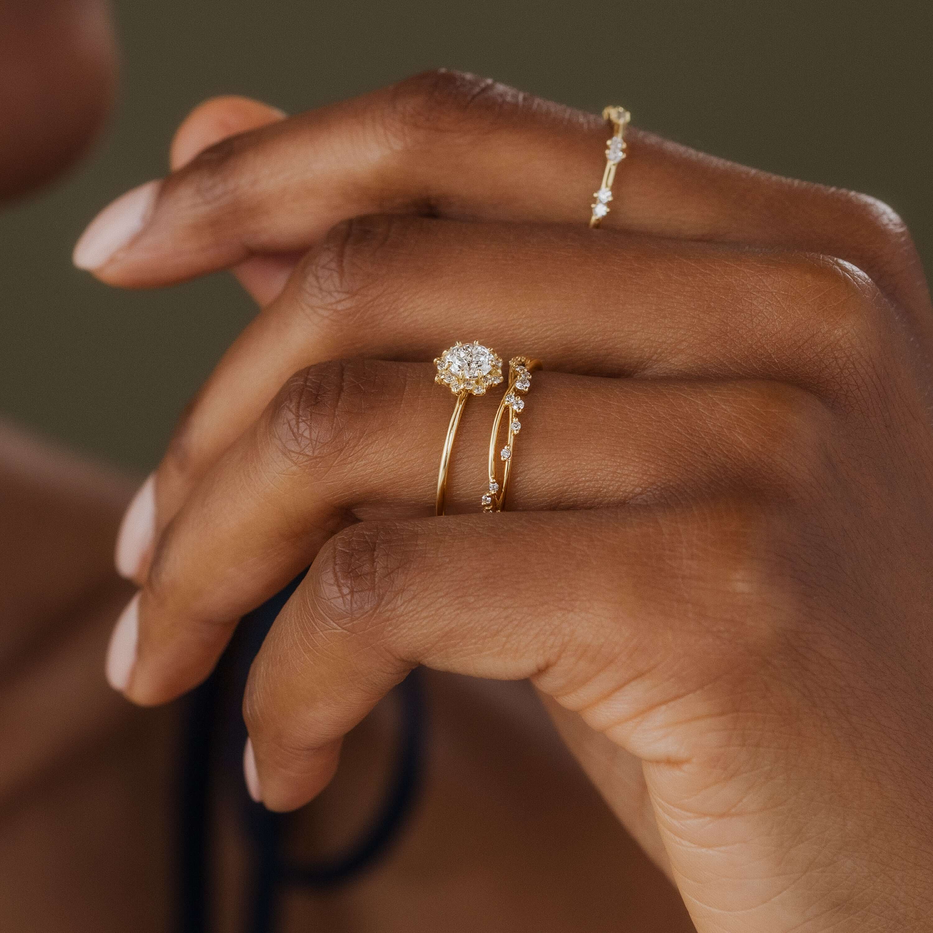 Garden Ring | An Endless Infinity Band with Scattered Diamonds by ...