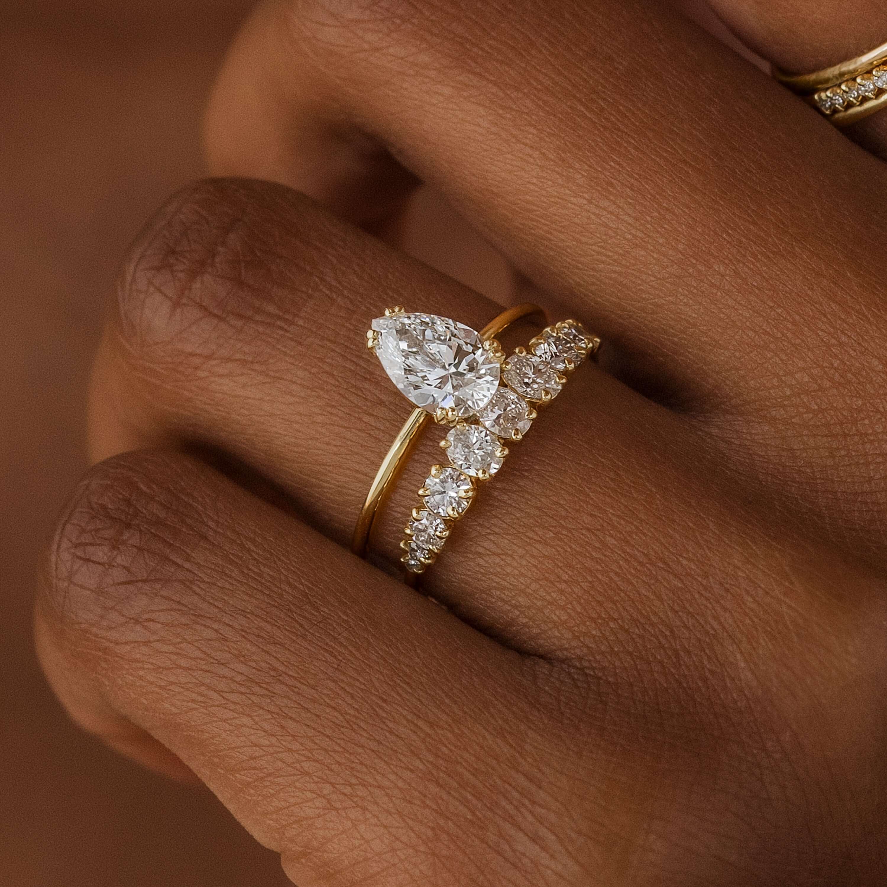 Filament Ring, Pear Cut - Melanie Casey