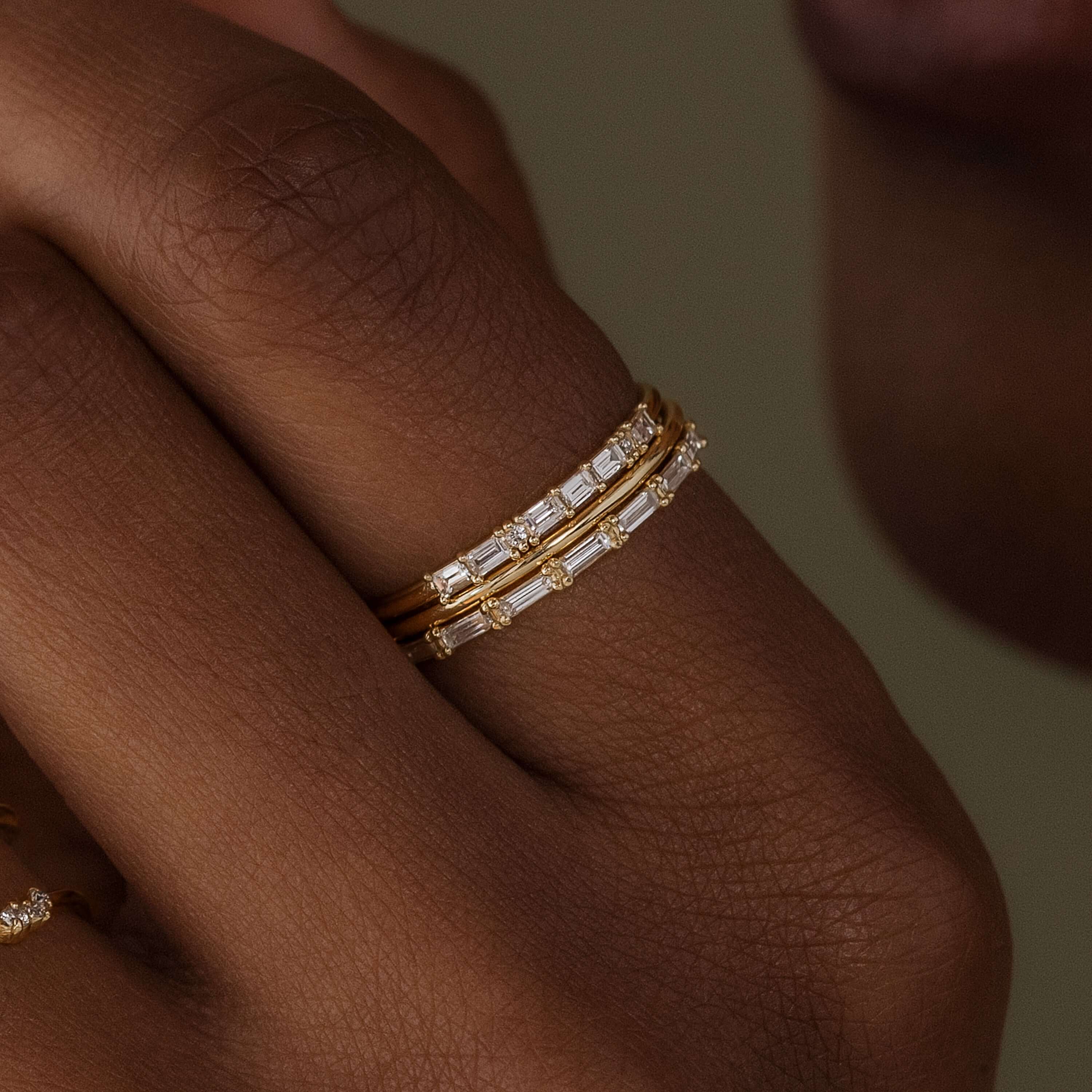 Morse Code Ring MAMA - Spell Mama in diamonds by Melanie Casey