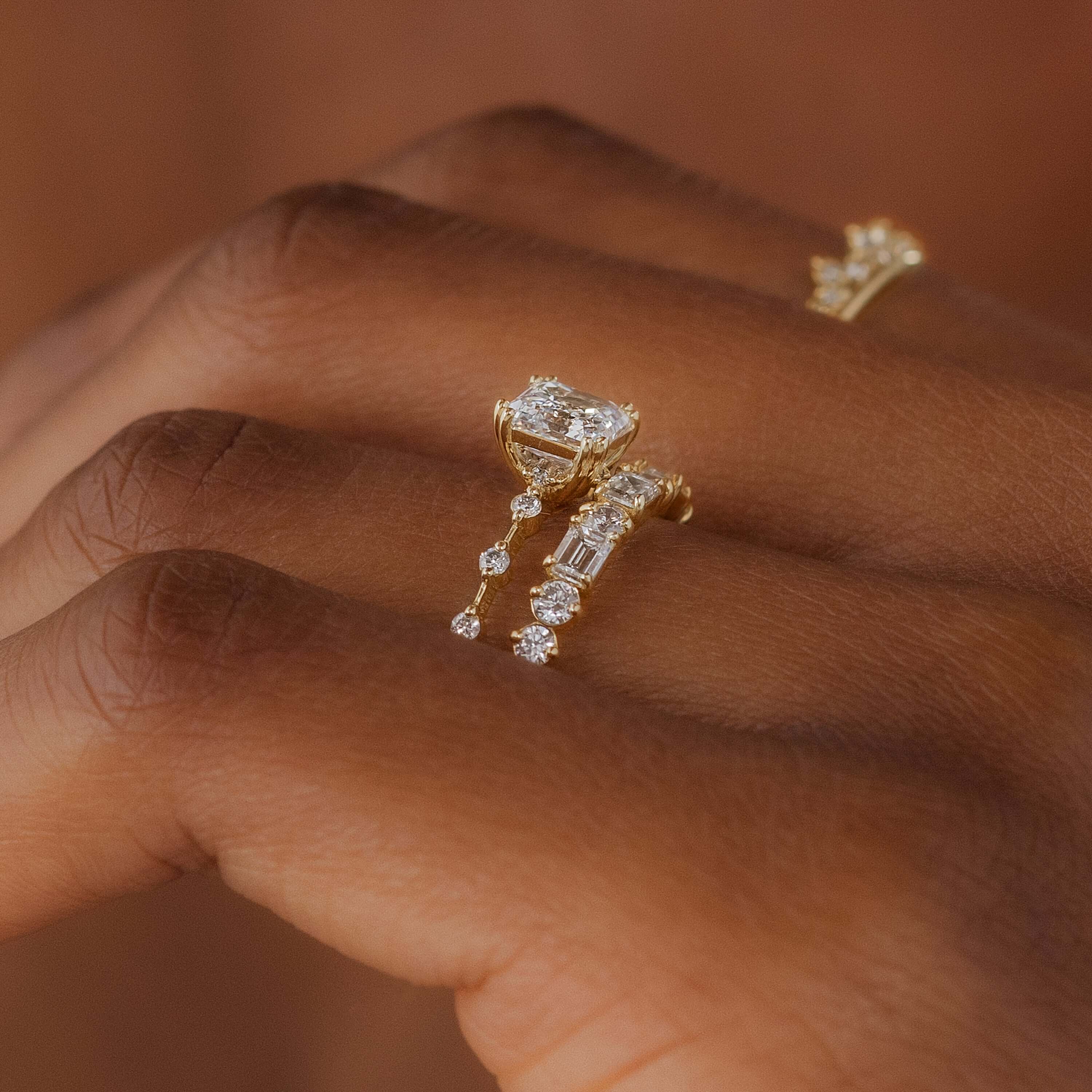 Distance Ring, Asscher Cut - Melanie Casey Fine Jewelry