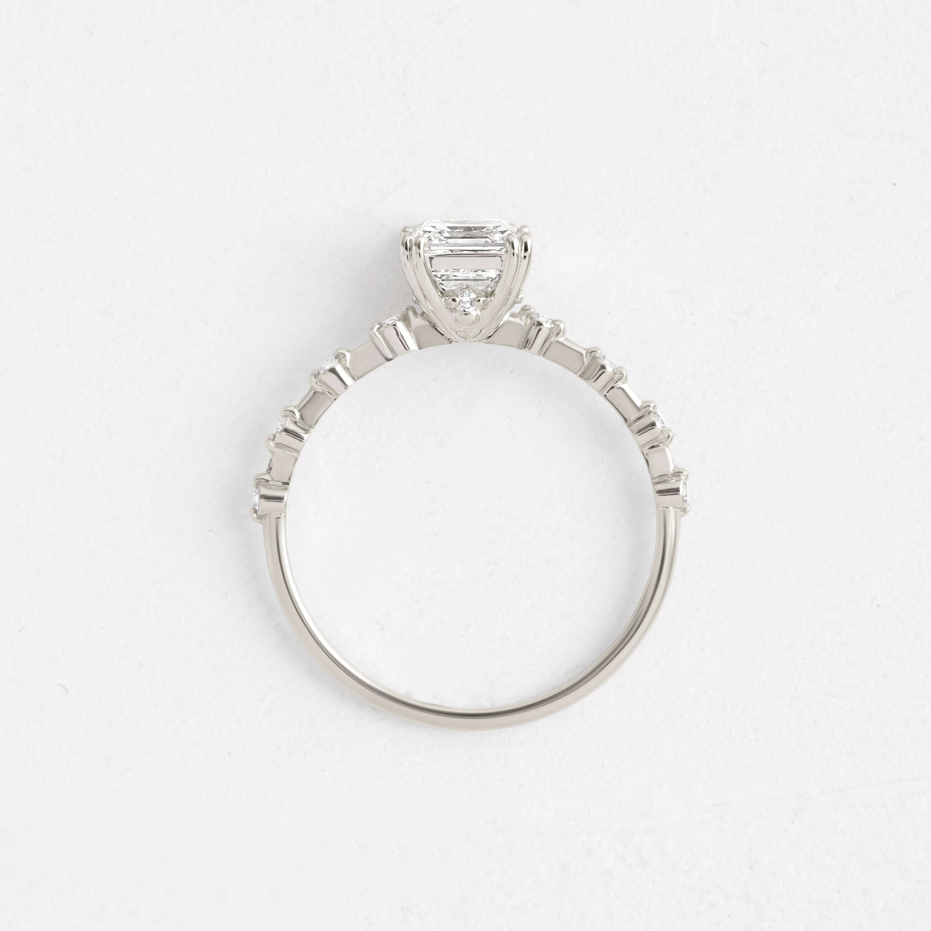 Distance Ring, Asscher Cut - Melanie Casey Fine Jewelry