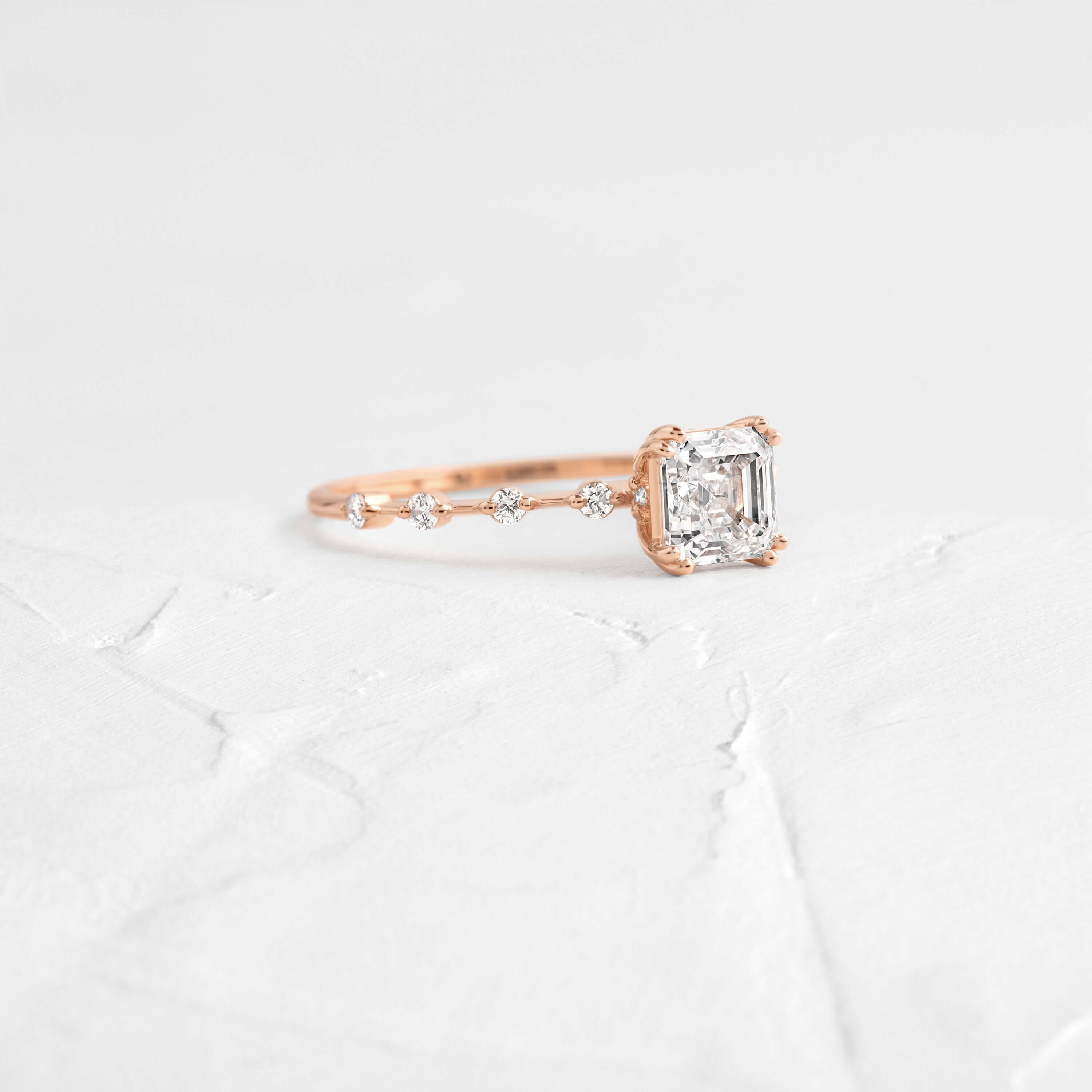 Distance Ring, Asscher Cut - Melanie Casey Fine Jewelry