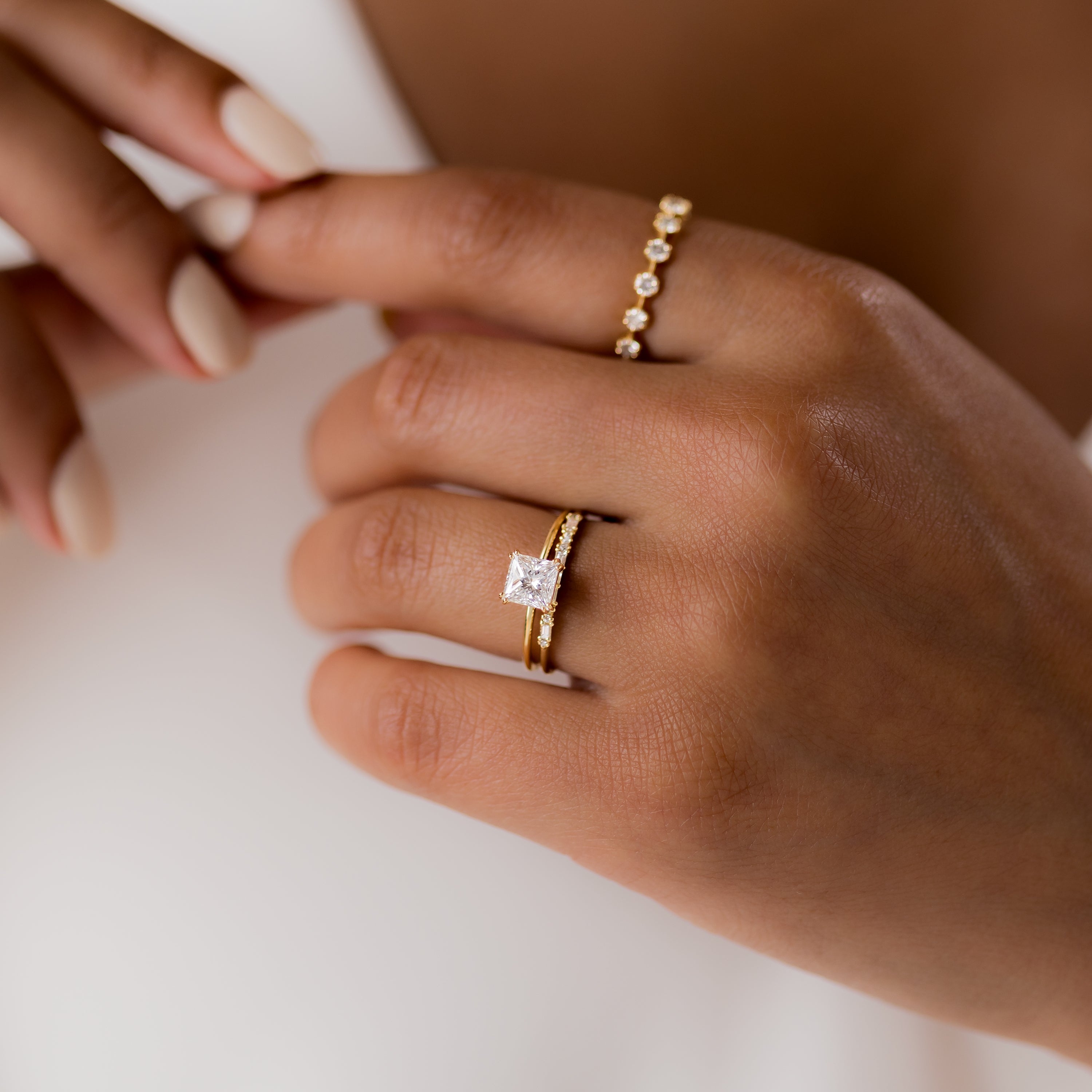 Filament Ring, Princess Cut - Melanie Casey