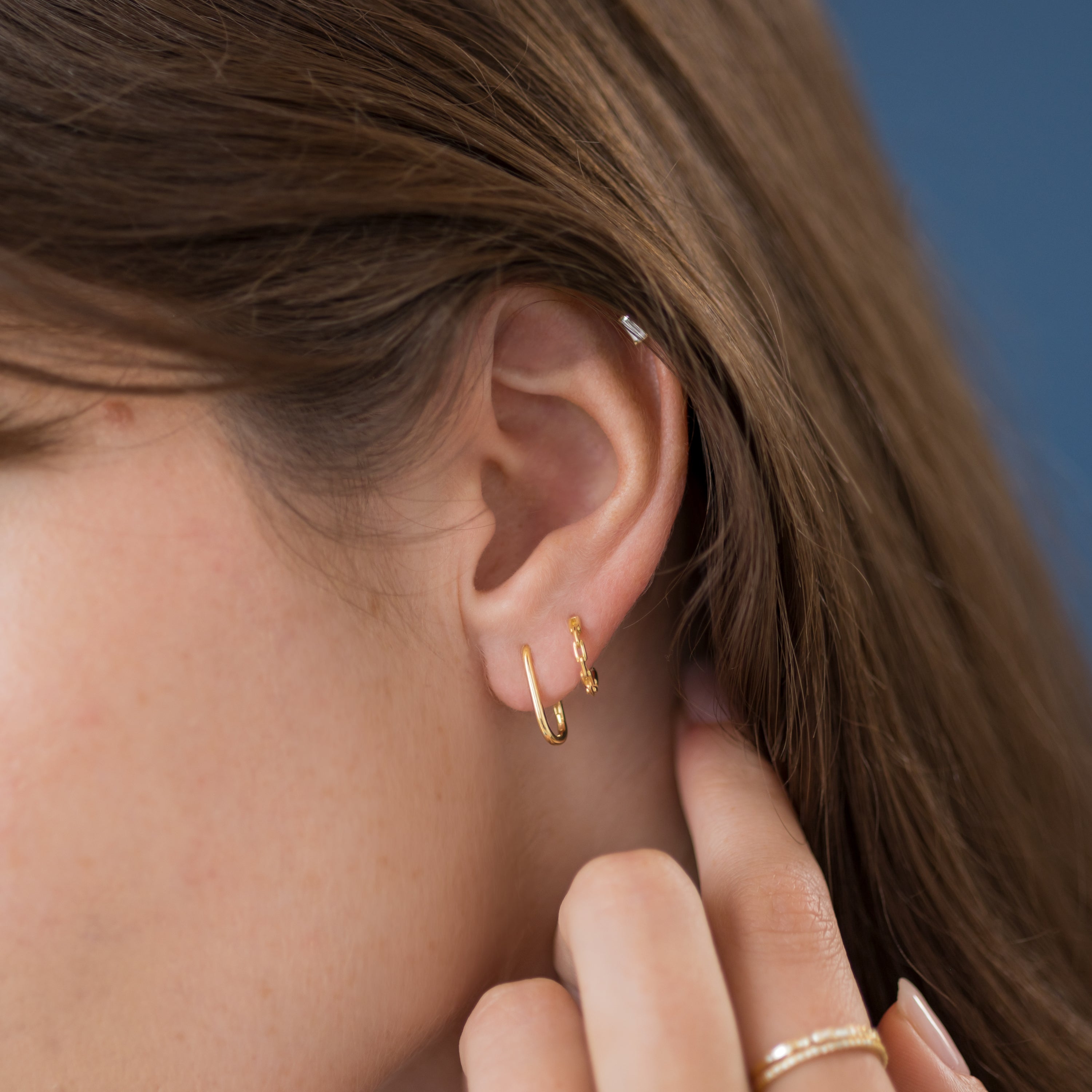 Paperclip Hoops - In Stock - Melanie Casey