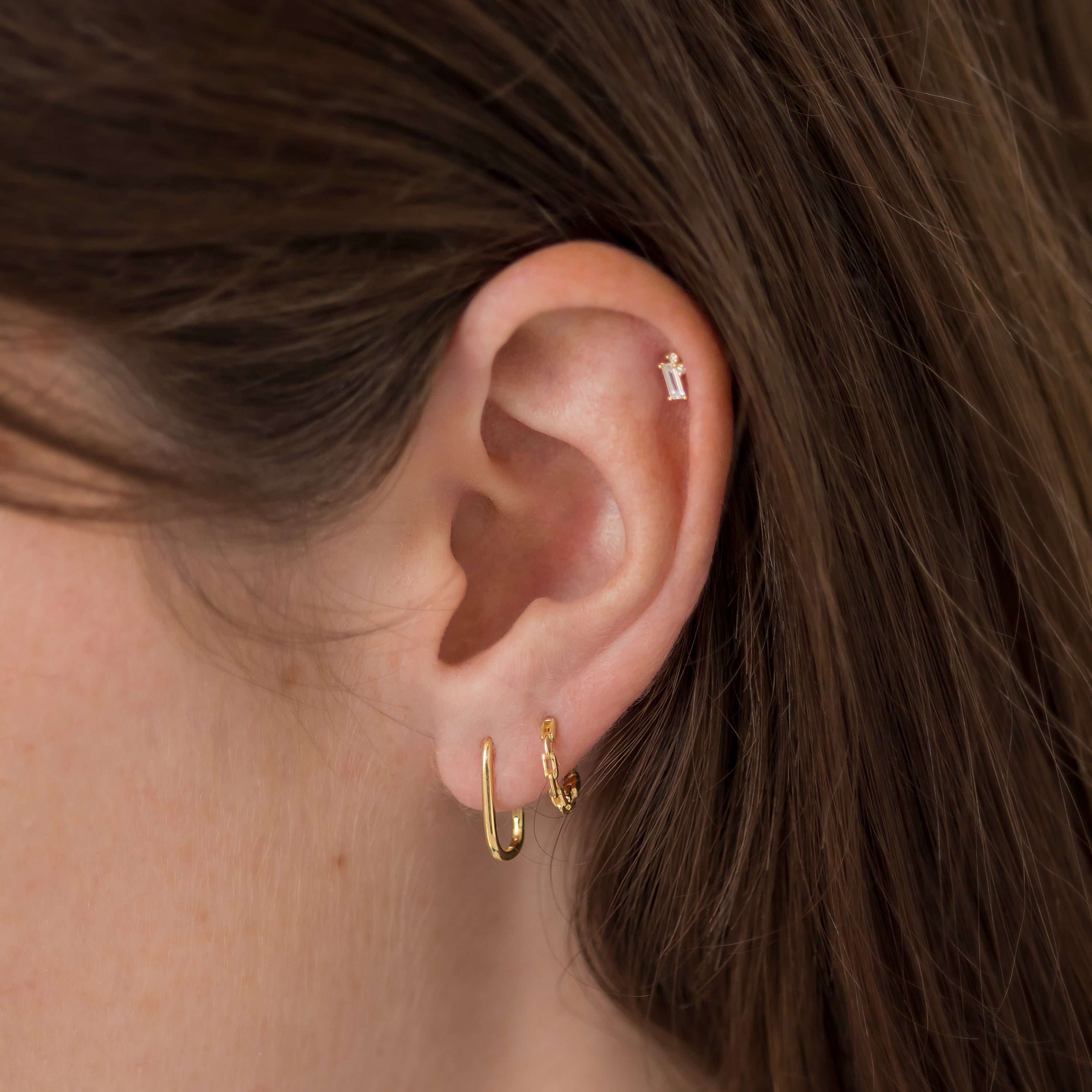 Paperclip Hoops - In Stock - Melanie Casey