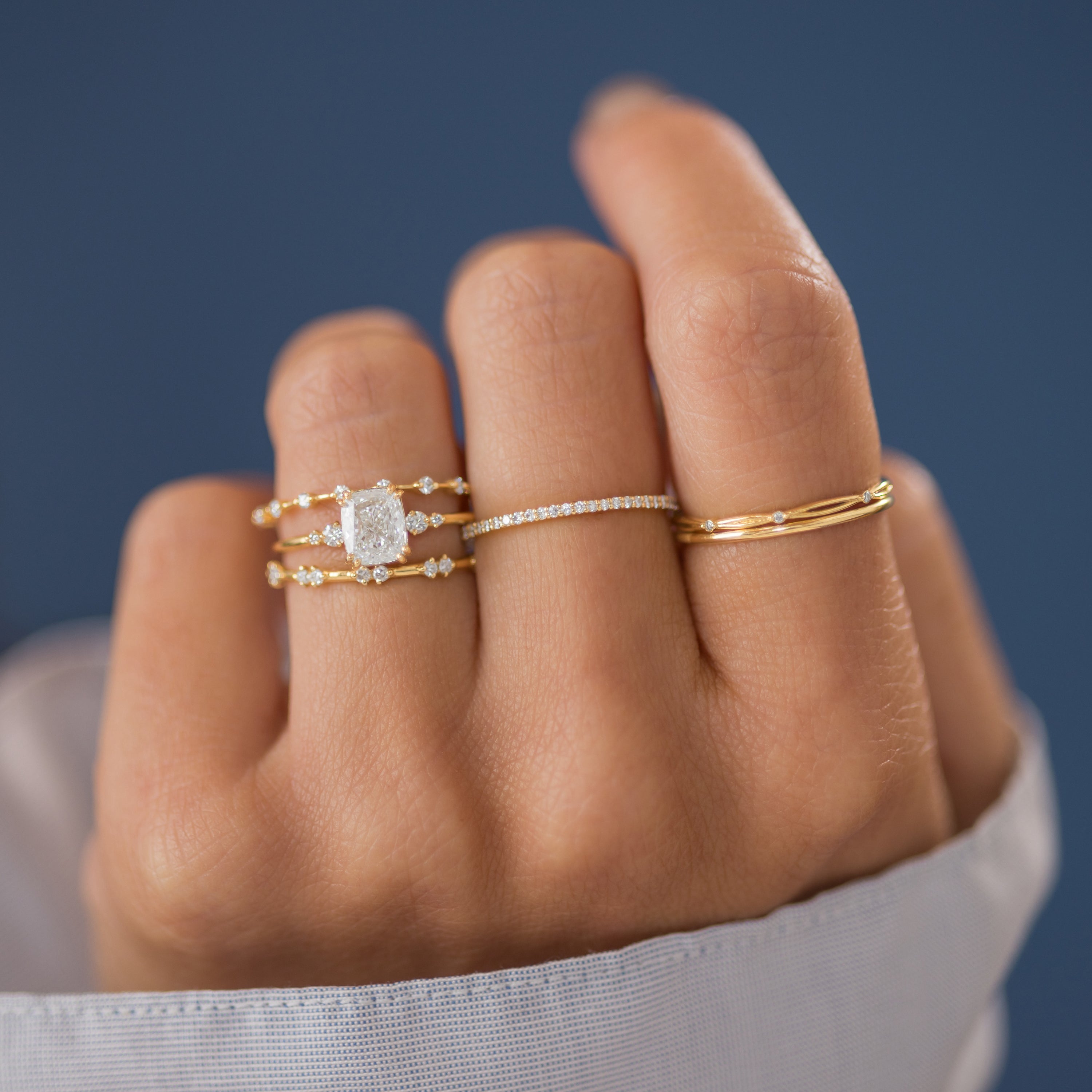 Pictorial Ring, Cushion Cut | Melanie Casey Fine Jewelry | Engagement Ring