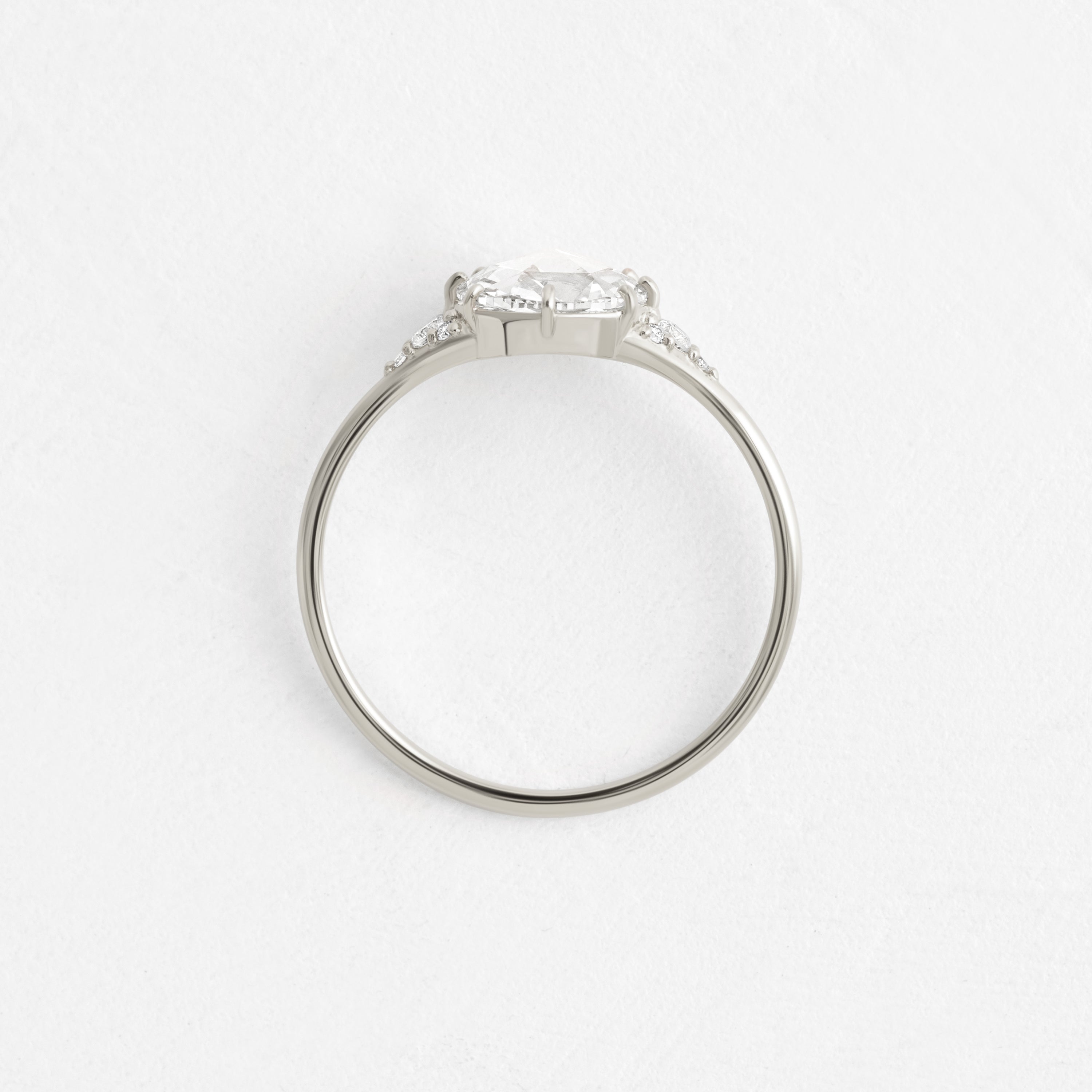 Lady's Slipper Ring, Rose Cut | Handcrafted Engagement Ring | Melanie Casey