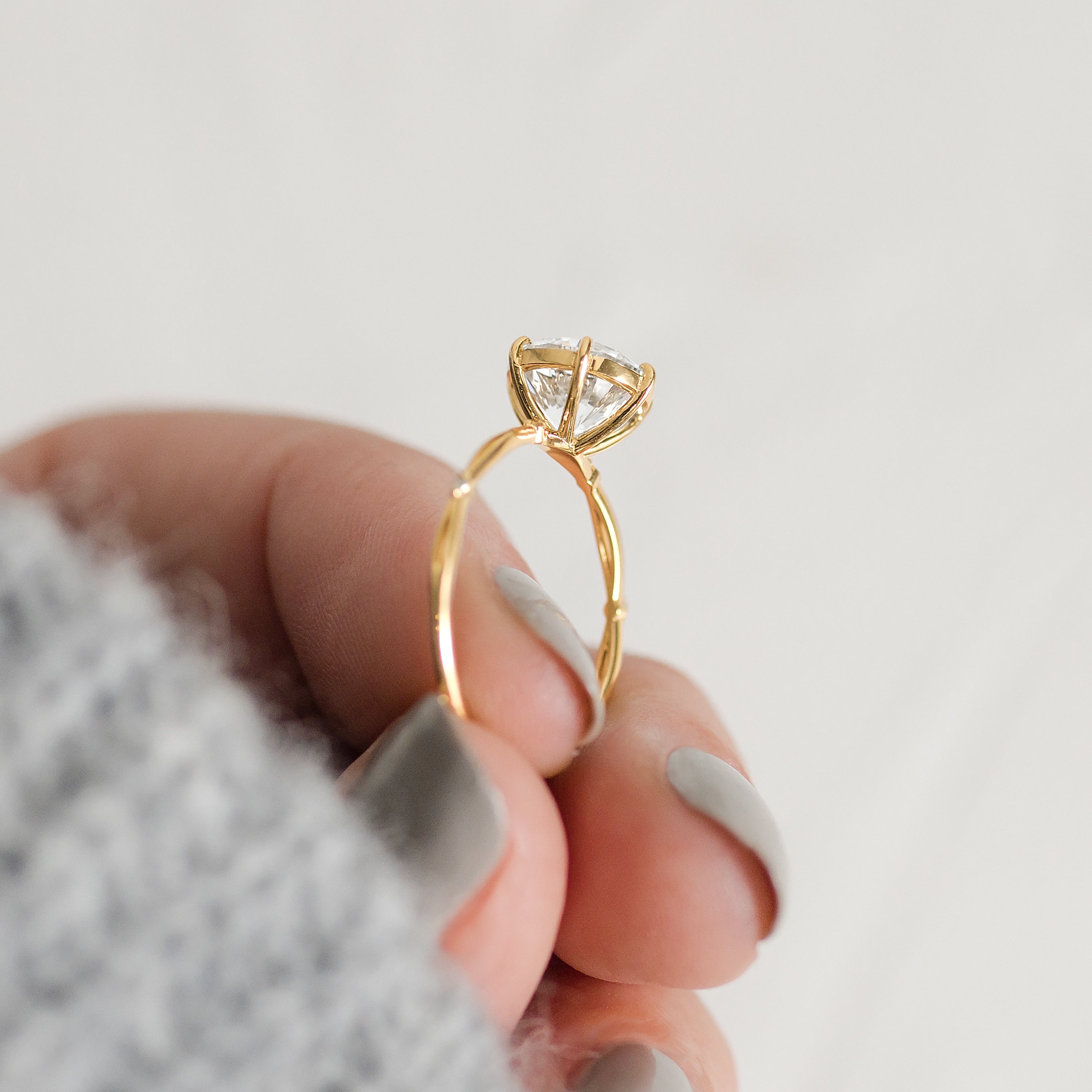 Hillside Ring, Round Cut - Melanie Casey