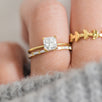 Threaded Ring, Princess Cut | Melanie Casey Fine Jewelry
