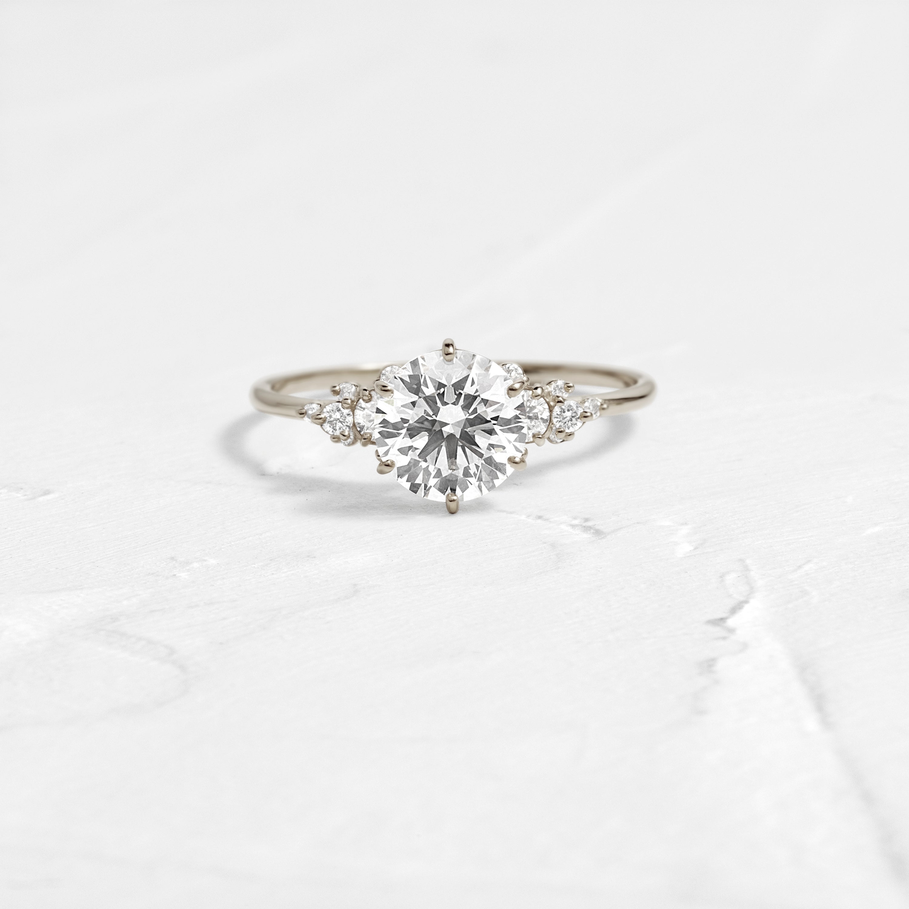 Blossom Ring, Round Cut | Handcrafted Engagement Ring | Melanie Casey