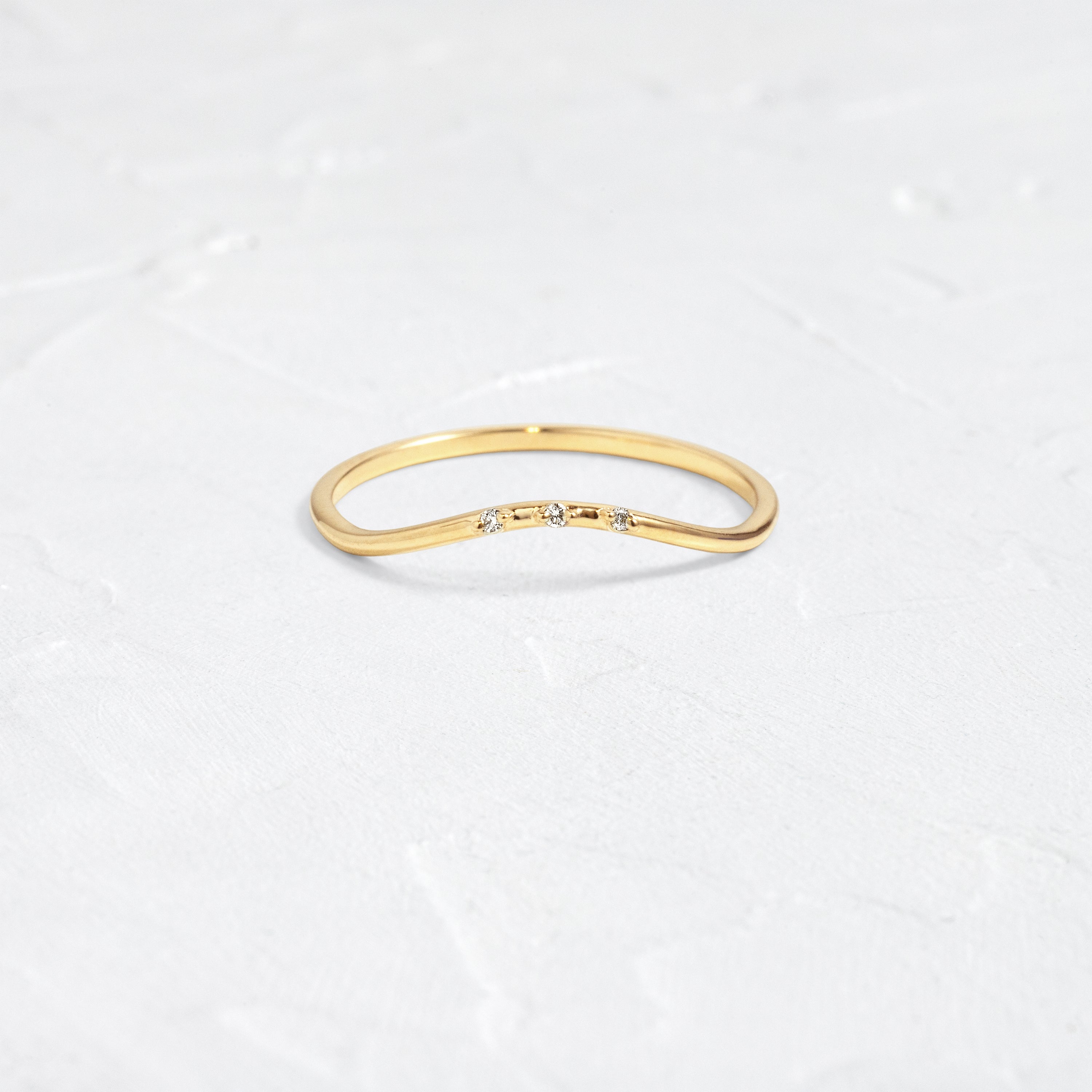 Curved Wedding Band | Melanie Casey