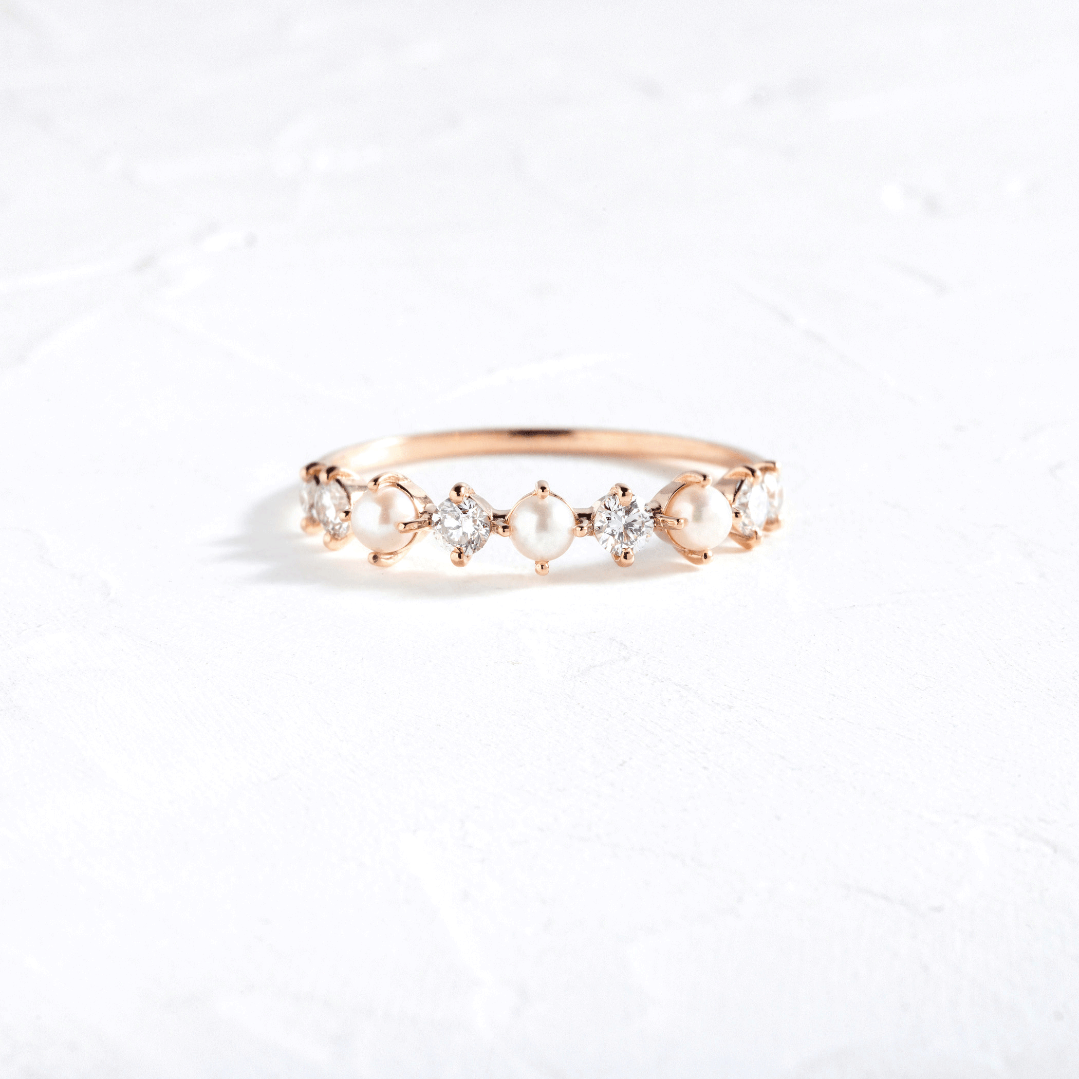 Pearl Inlet Band | Handcrafted Diamond Ring – Melanie Casey