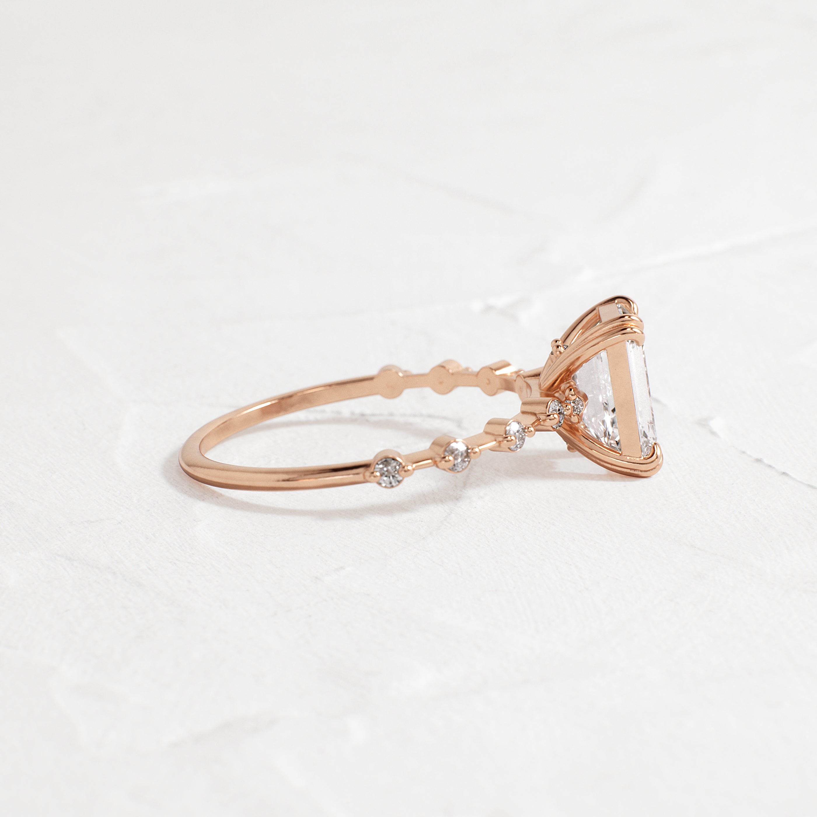 Distance Ring, Emerald Cut – Melanie Casey