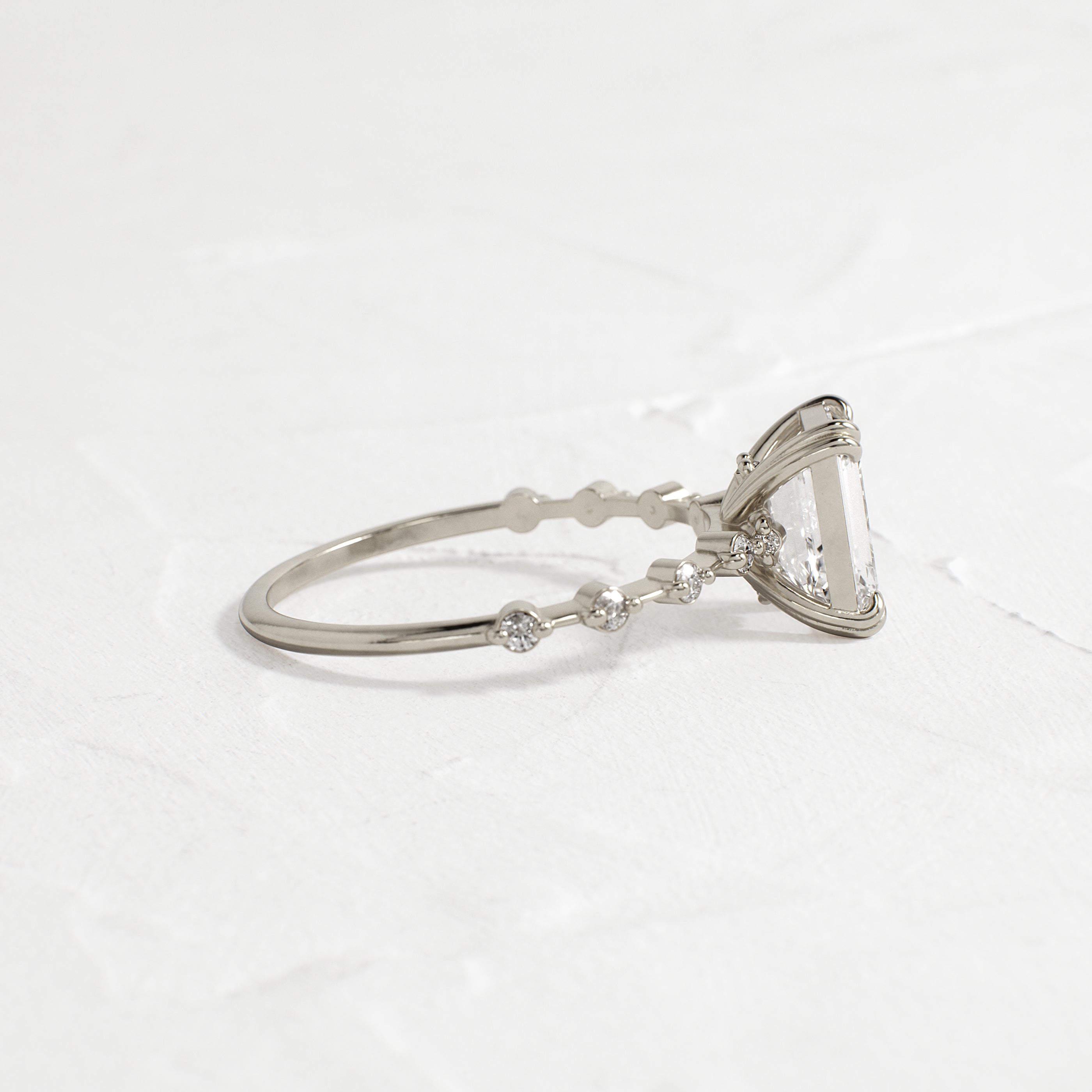 Distance Ring, Emerald Cut – Melanie Casey