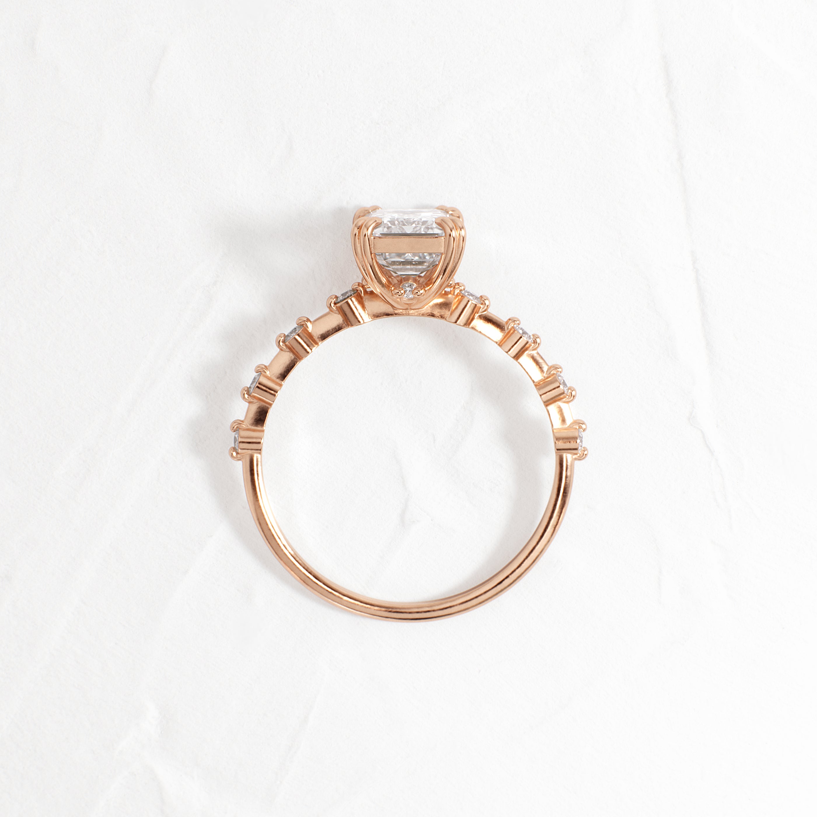 Distance Ring, Emerald Cut – Melanie Casey