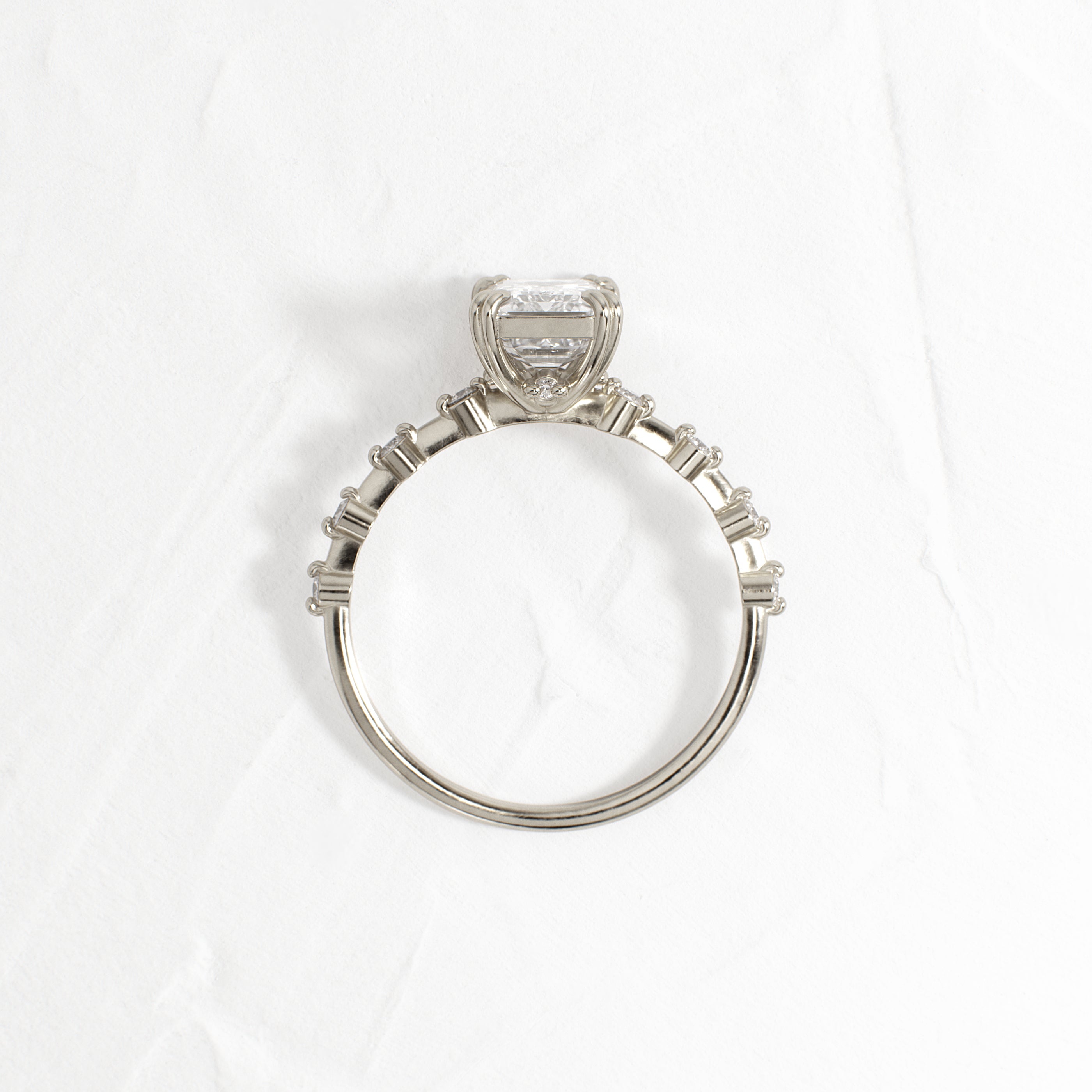 Distance Ring, Emerald Cut – Melanie Casey