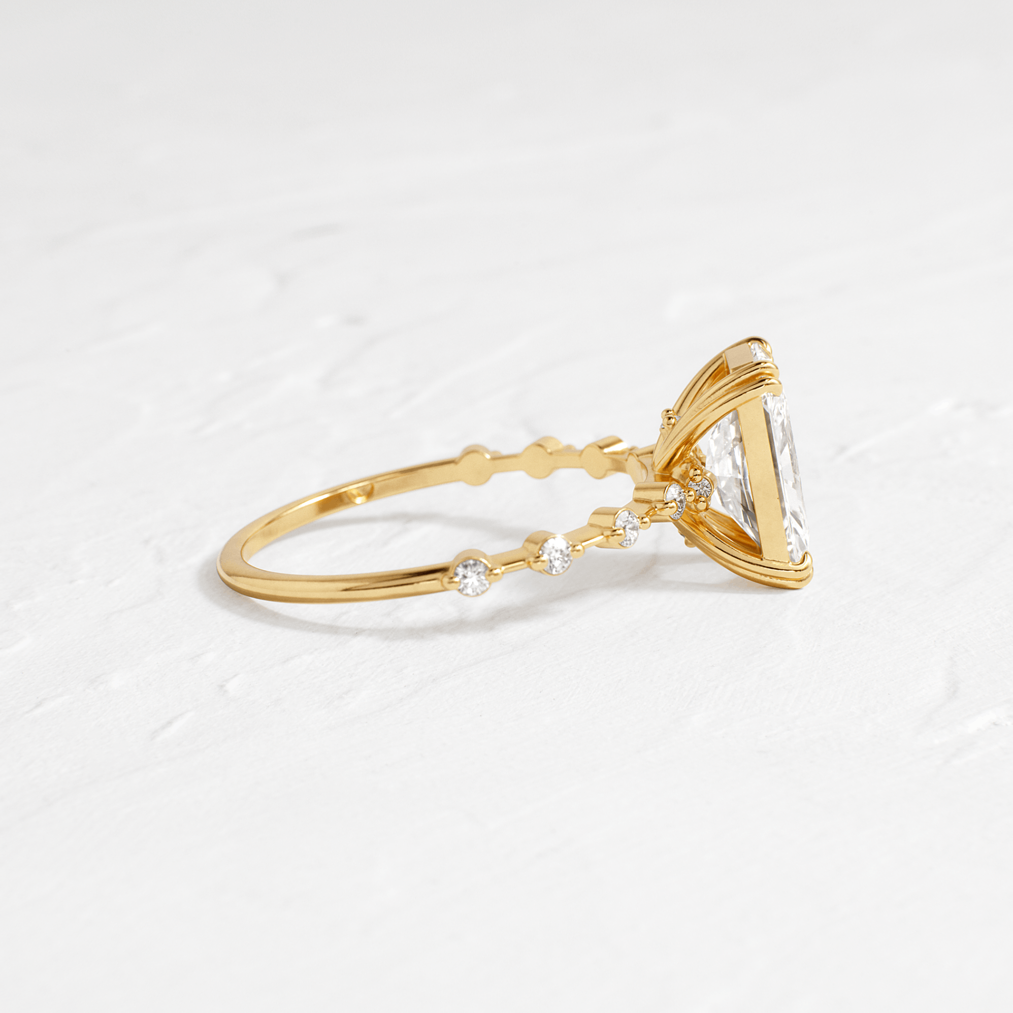 Distance Ring, Radiant Cut – Melanie Casey