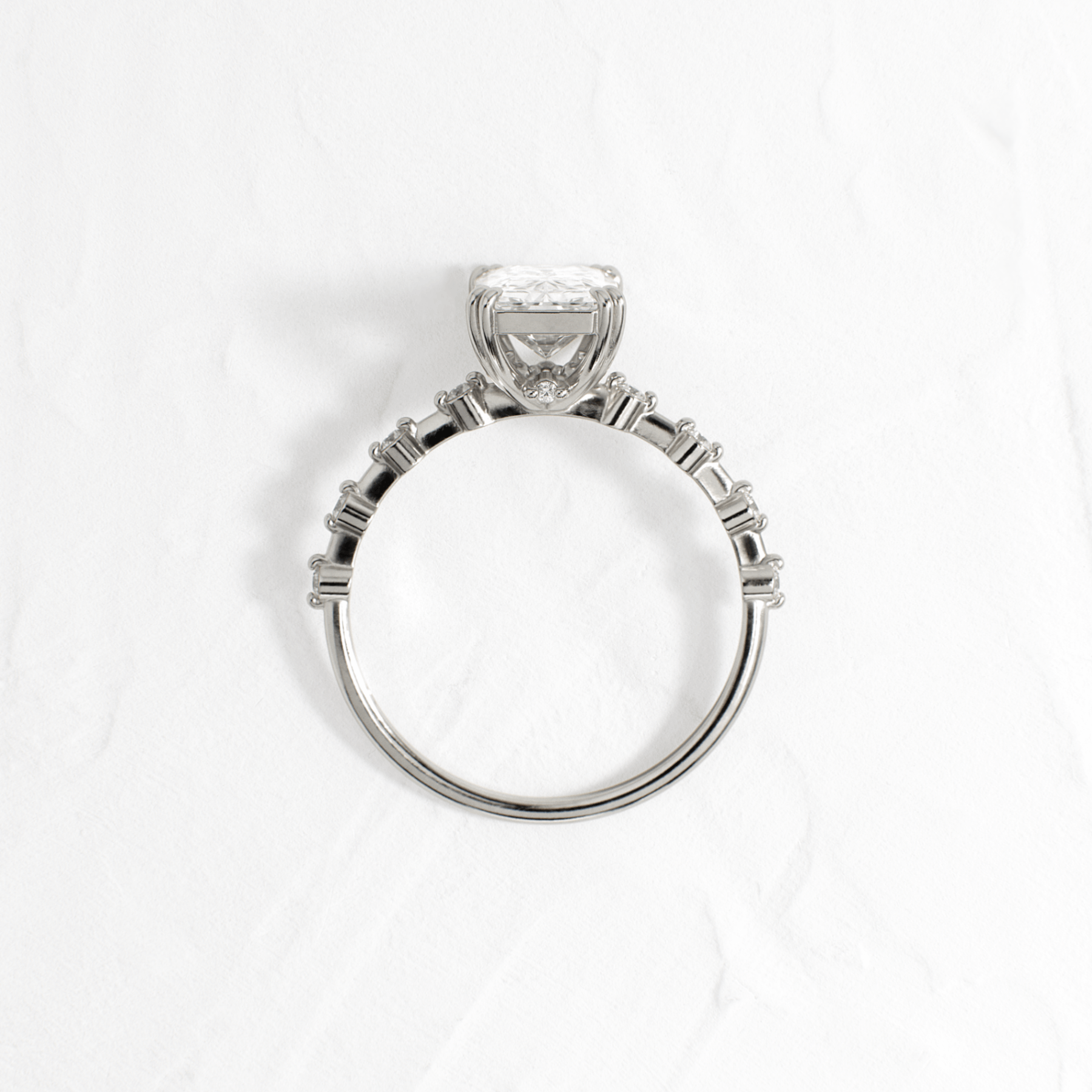 Distance Ring, Radiant Cut – Melanie Casey