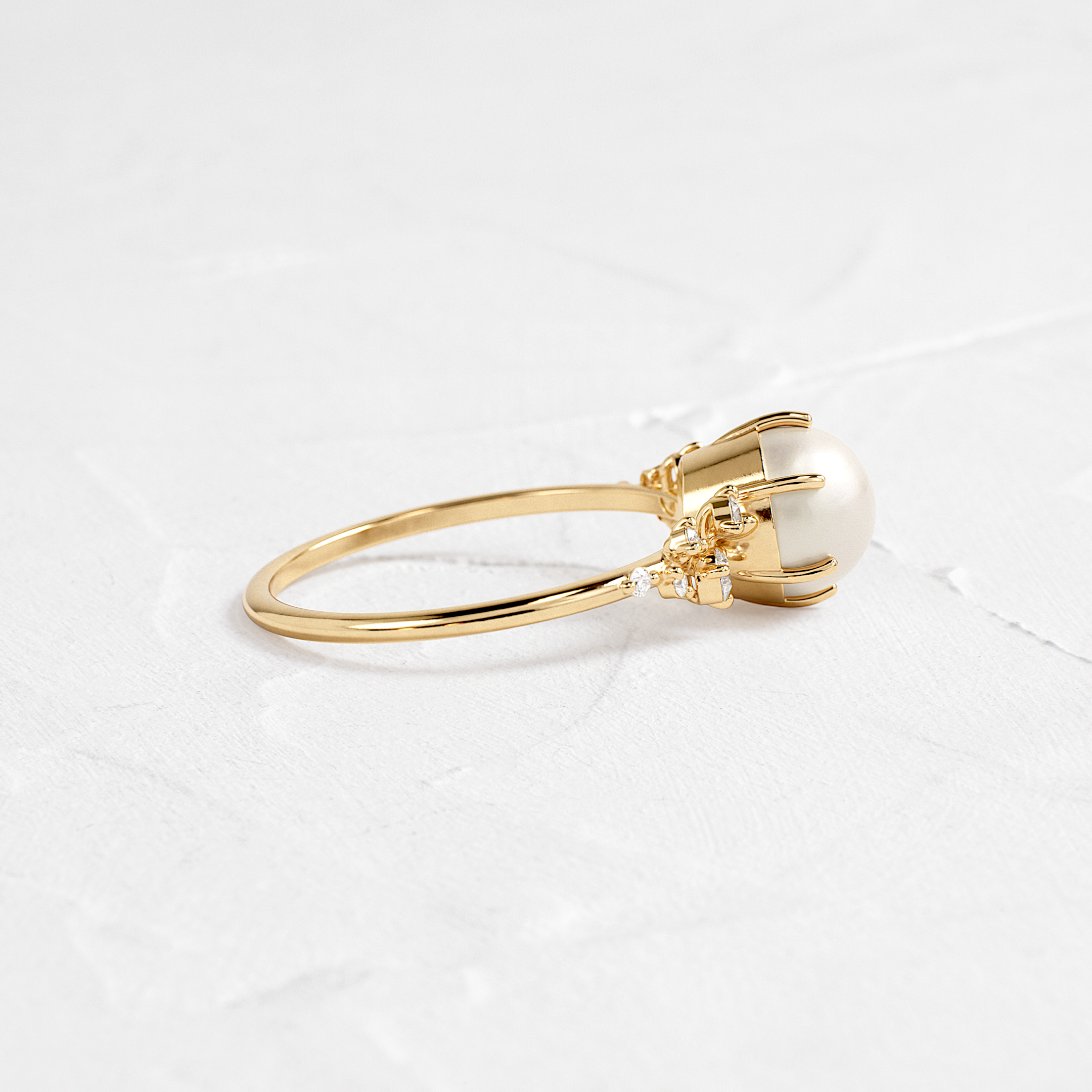Snowdrift Ring, Akoya Pearl | Melanie Casey Fine Jewelry